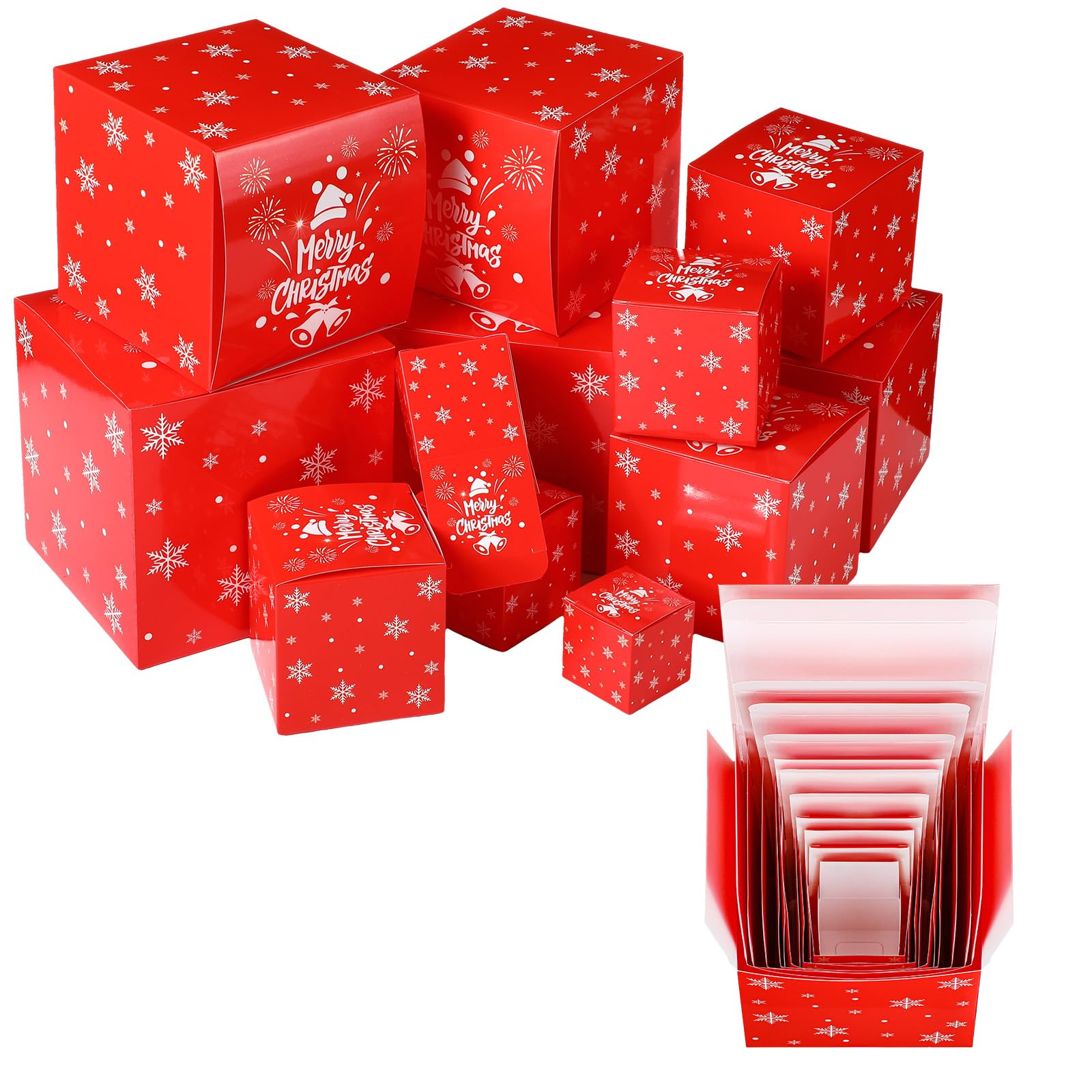 Amazon.com: TecUnite 12 Pcs Christmas Prank Gift Box Nesting Gift Boxes ...