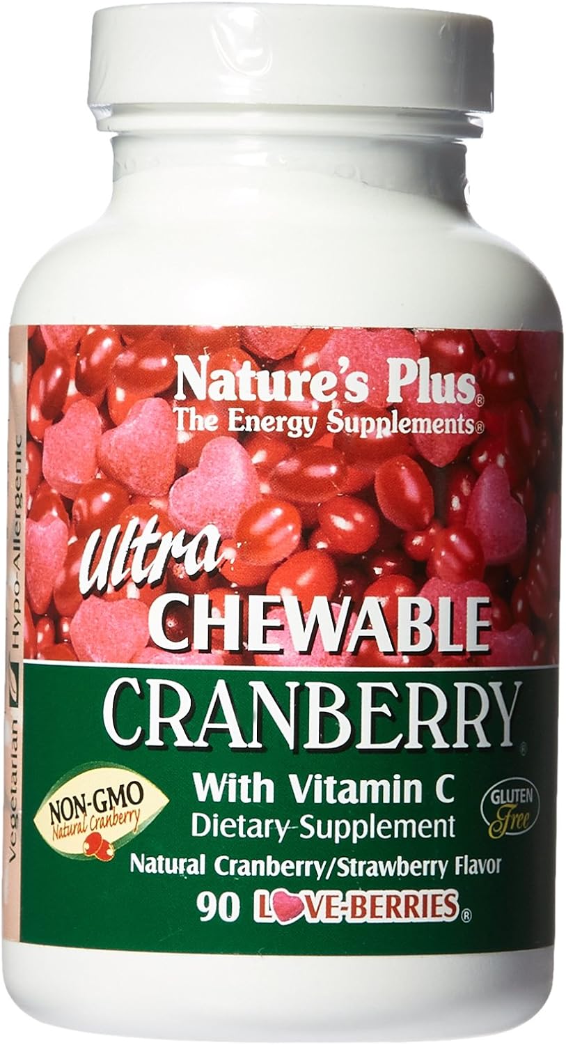 Amazon.com: Natures Plus Ultra Chewable Cranberry - 90 Chewable Tablets ...
