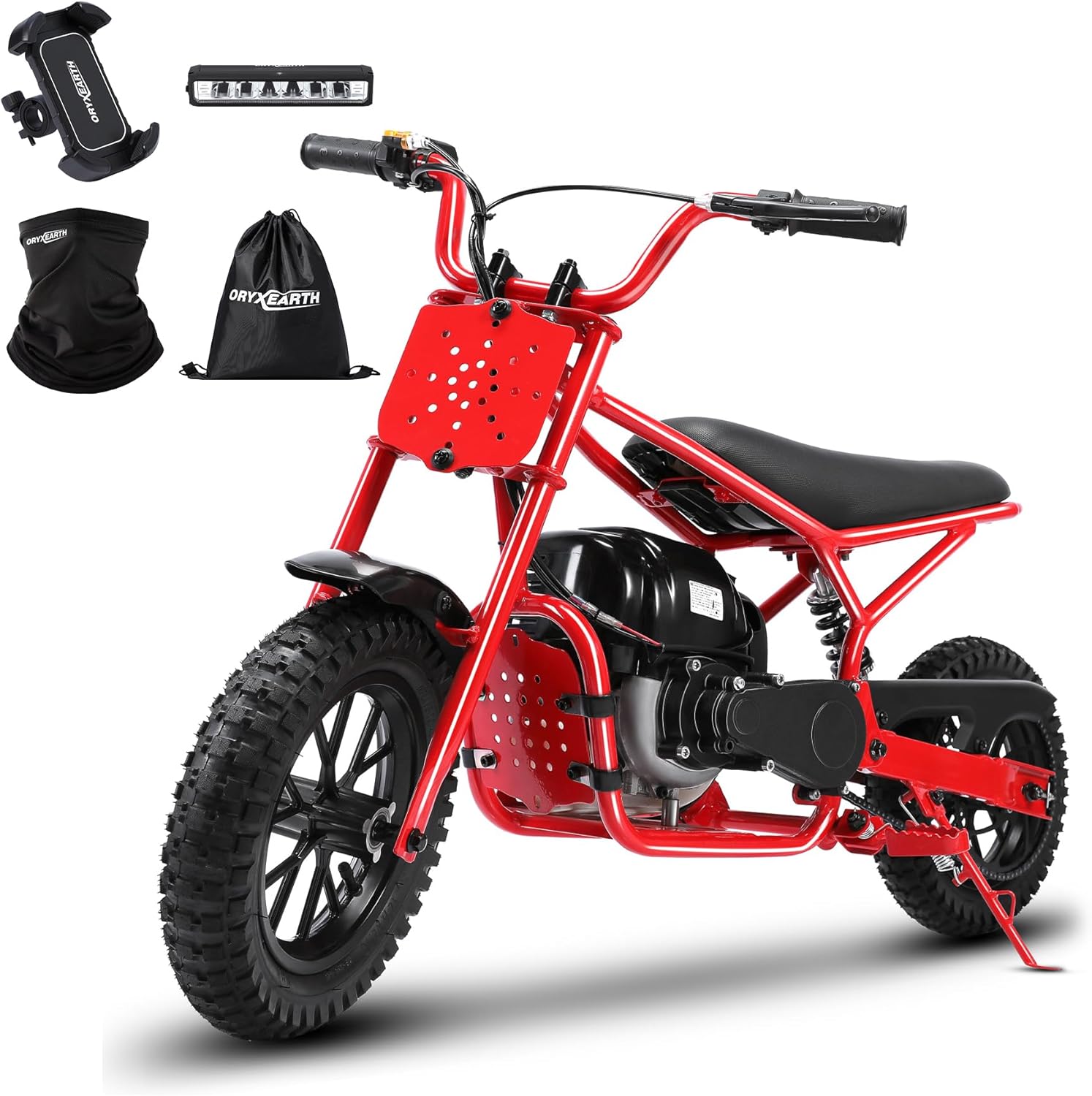 Amazon.com: Oryxearth 37.7CC 4-Stroke Kids Dirt Bike, Pocket Motorcycle with Automatic ...