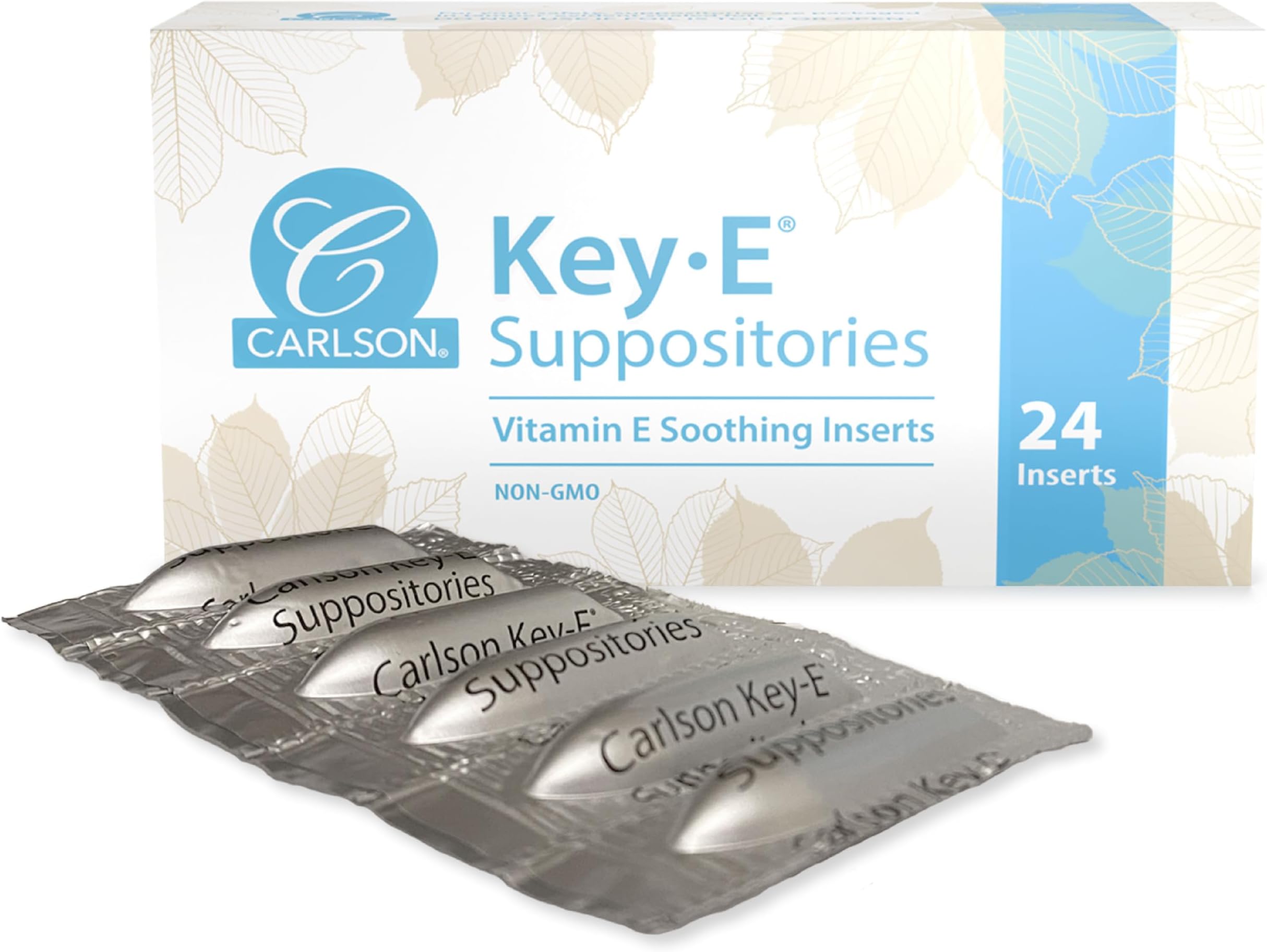 Amazon.com: Carlson - Key-E Suppositories, 30 IU Vitamin E Suppository ...