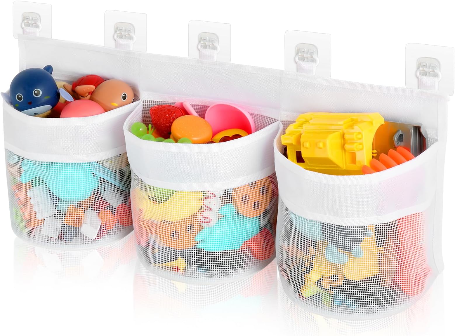 Amazon.com: Baby Mesh Bath Toy Storage,Saddle Shape 2 Compartments Bath ...