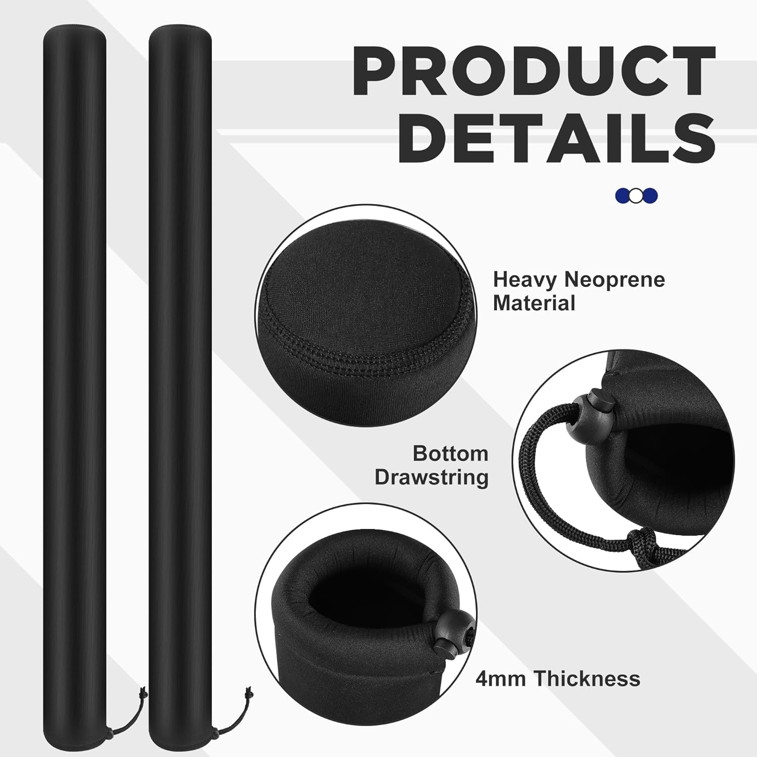 Snapklik.com : DECOHS 36 Inch Boat Trailer Guide Pole Cover- Neoprene ...