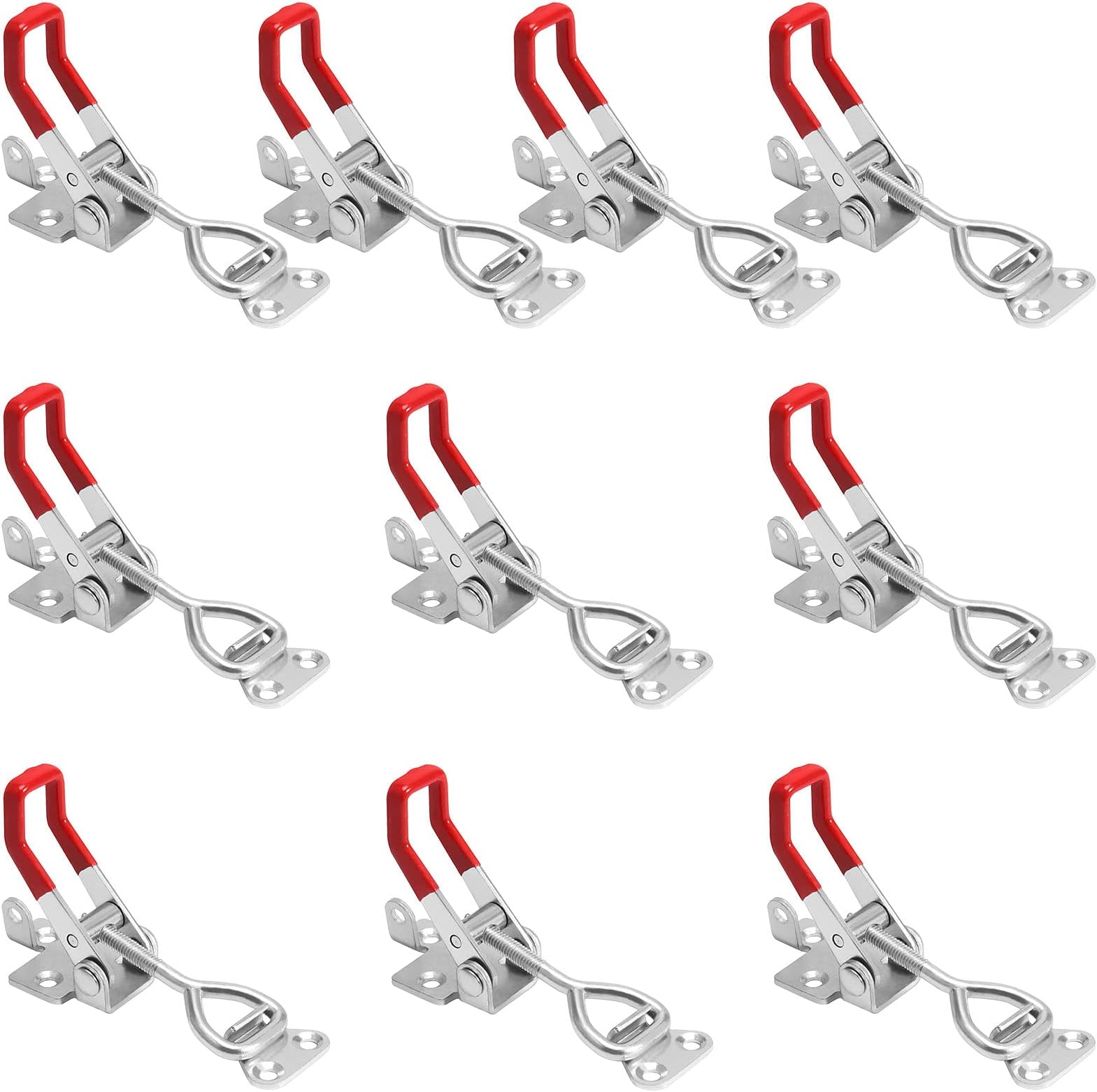 MUKCHAP 10 Pack Toggle Clamp 4002, Adjustable Pull Latch for Door Box ...