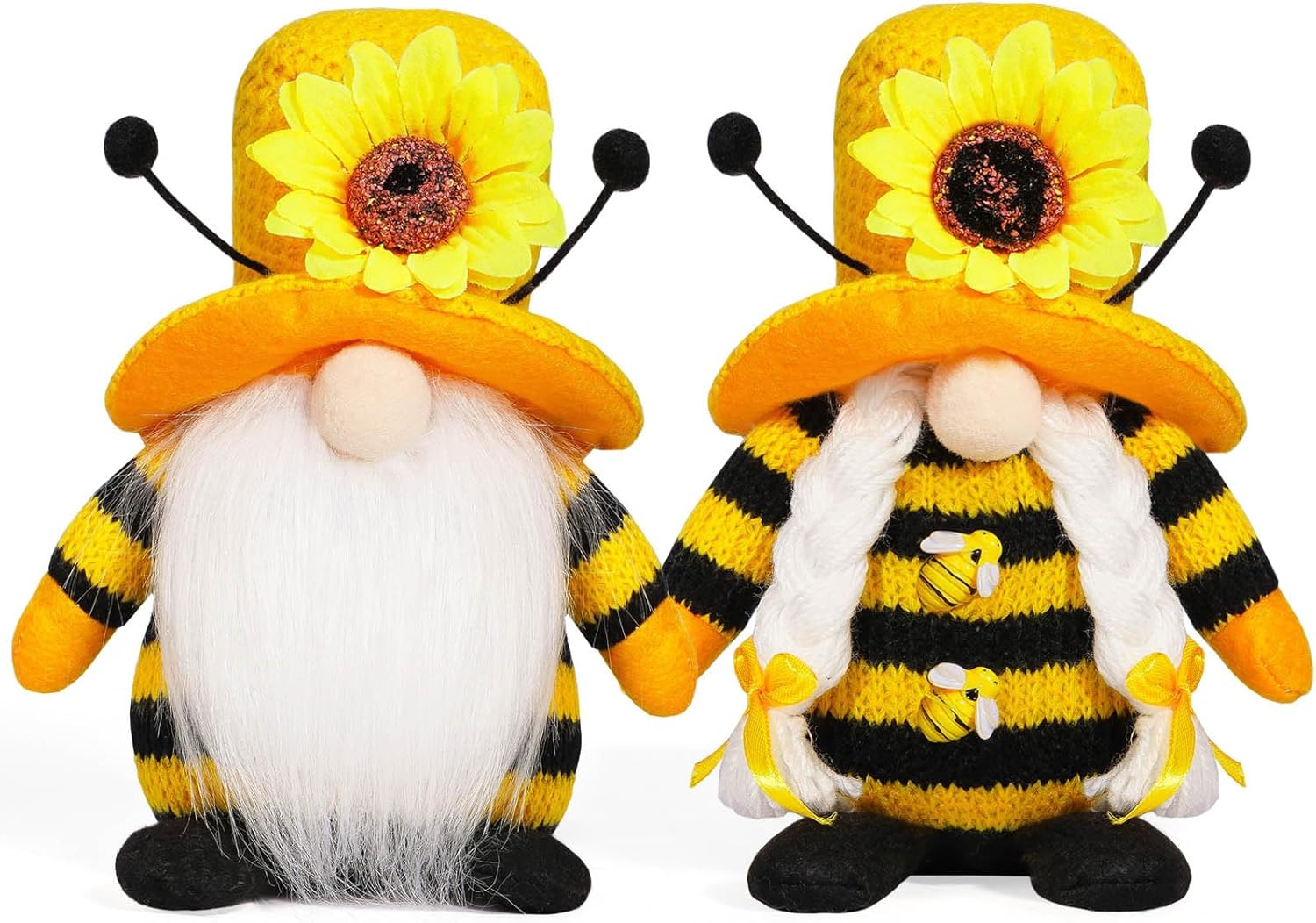 Amazon.com: ARHEQI Bumble Bee Gnomes Plush, Spring Summer Decorations ...