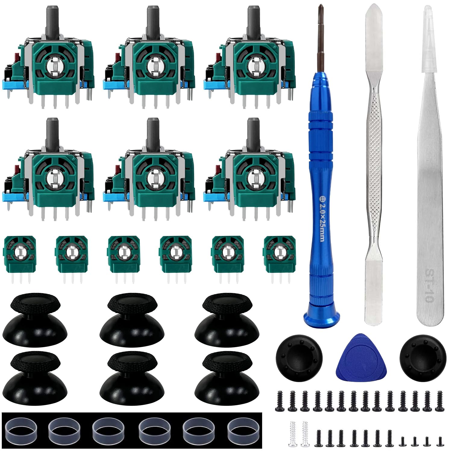 Amazon.com: 6 Pack Joysticks Replacement for PS5 Controller,HLRAO ...