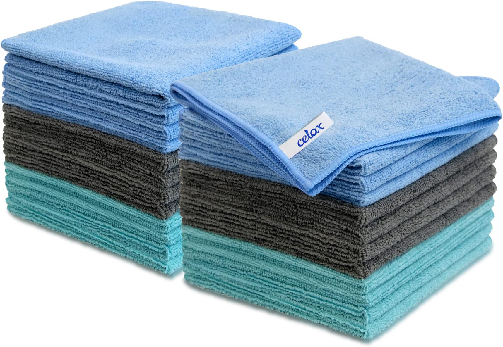 Amazon.com: Microfiber Cleaning Cloth Grey - 12 packs - High ...