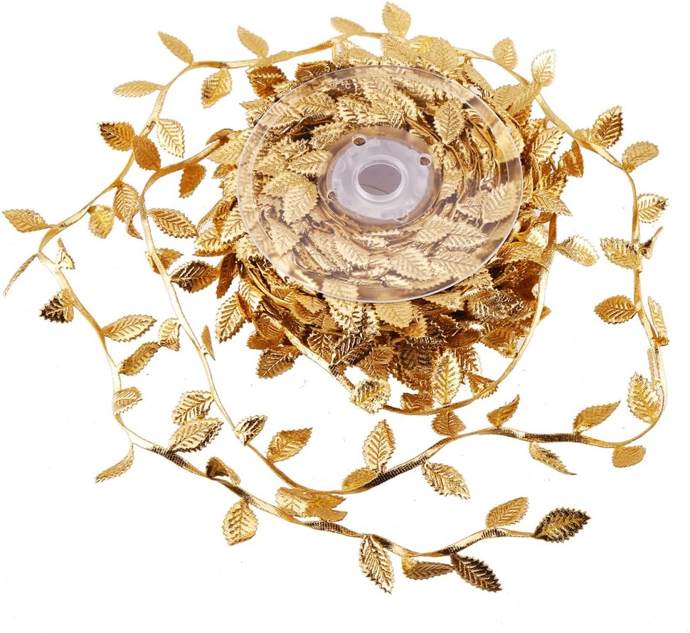 Amazon.com: DECORA Artificial Green Leaf Ribbon for Wreath and Flower ...