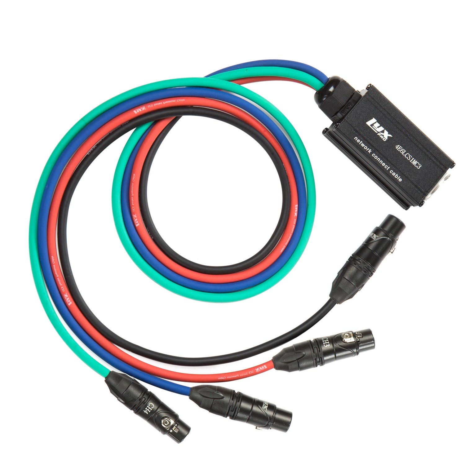 Amazon.com: LyxPro XLR Audio Snake 4 Channel 3 Pin Multi Network ...