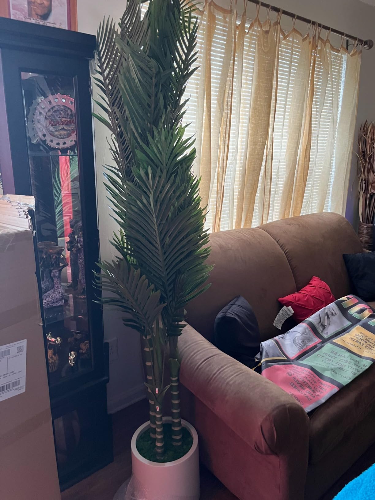 Amazon.com: OAKRED Artificial Palm Tree, 6FT Fake Tree for Indoor,Faux ...