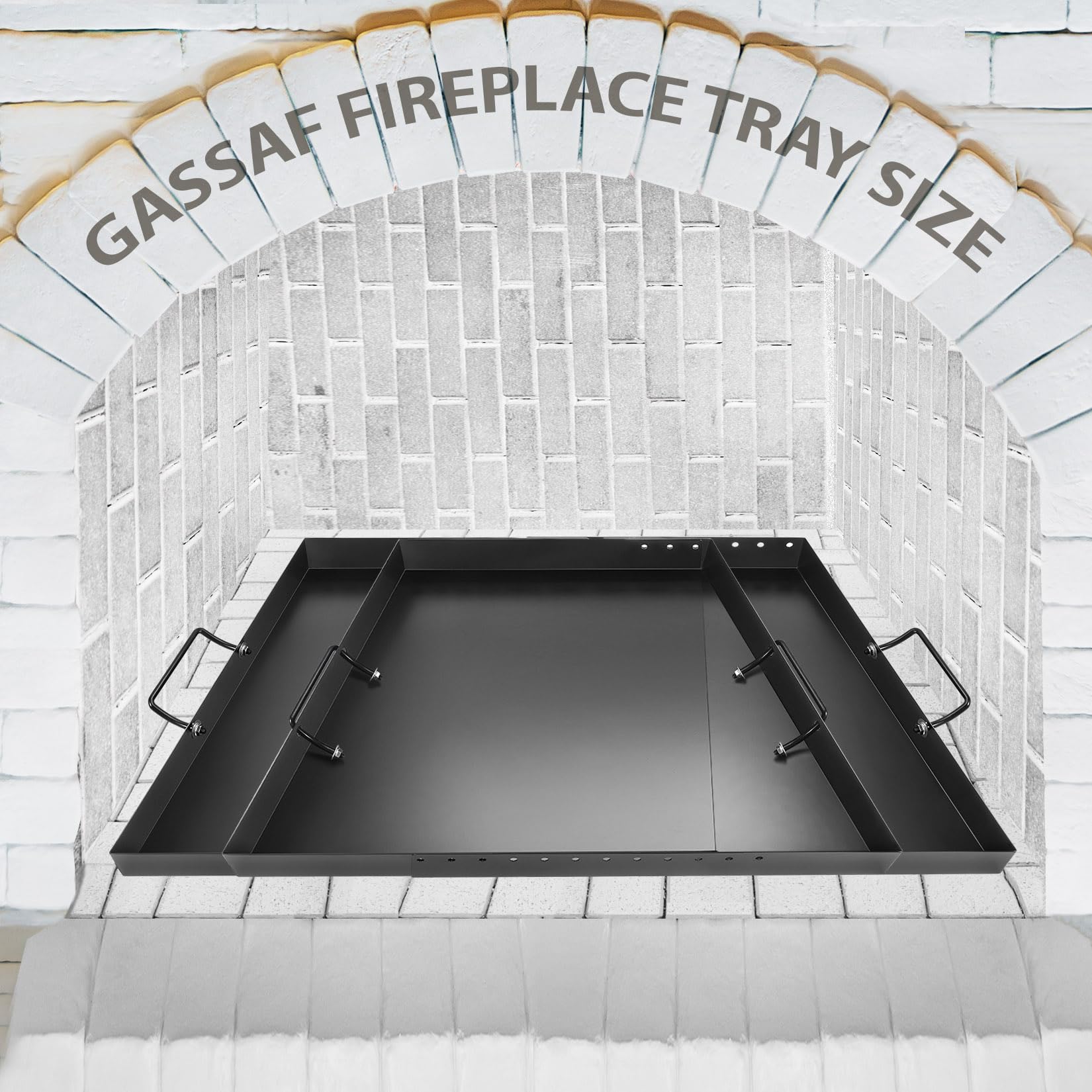 Amazon.com: GasSaf Fireplace Ash Pan Adjustable with Handles, Fireplace ...