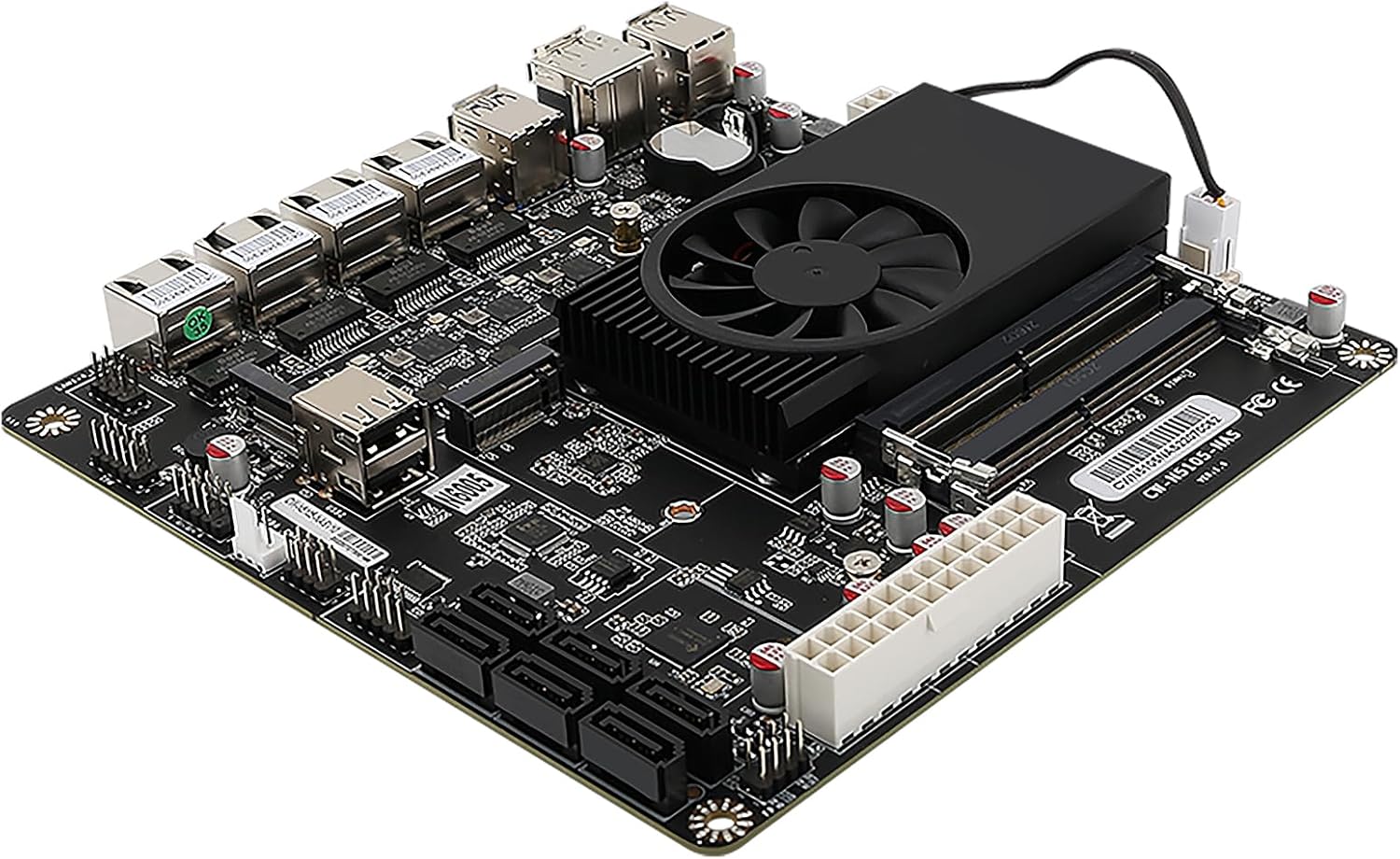 Amazon.com: 6-Bay NAS Mini-ITX Motherboard 4X 2.5GB LAN Ports with ...