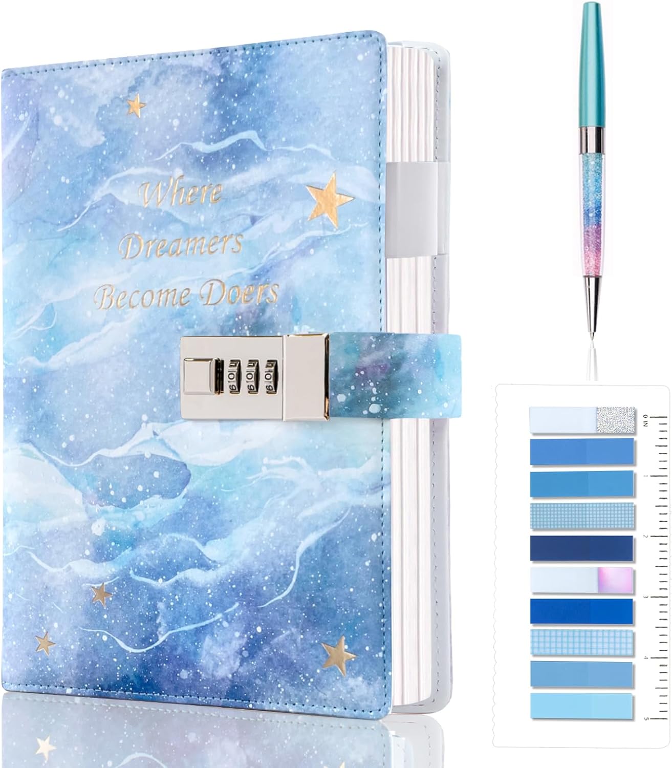 Amazon.com: Kutoda Diary with Lock, 192 Pages College Ruled Journal ...