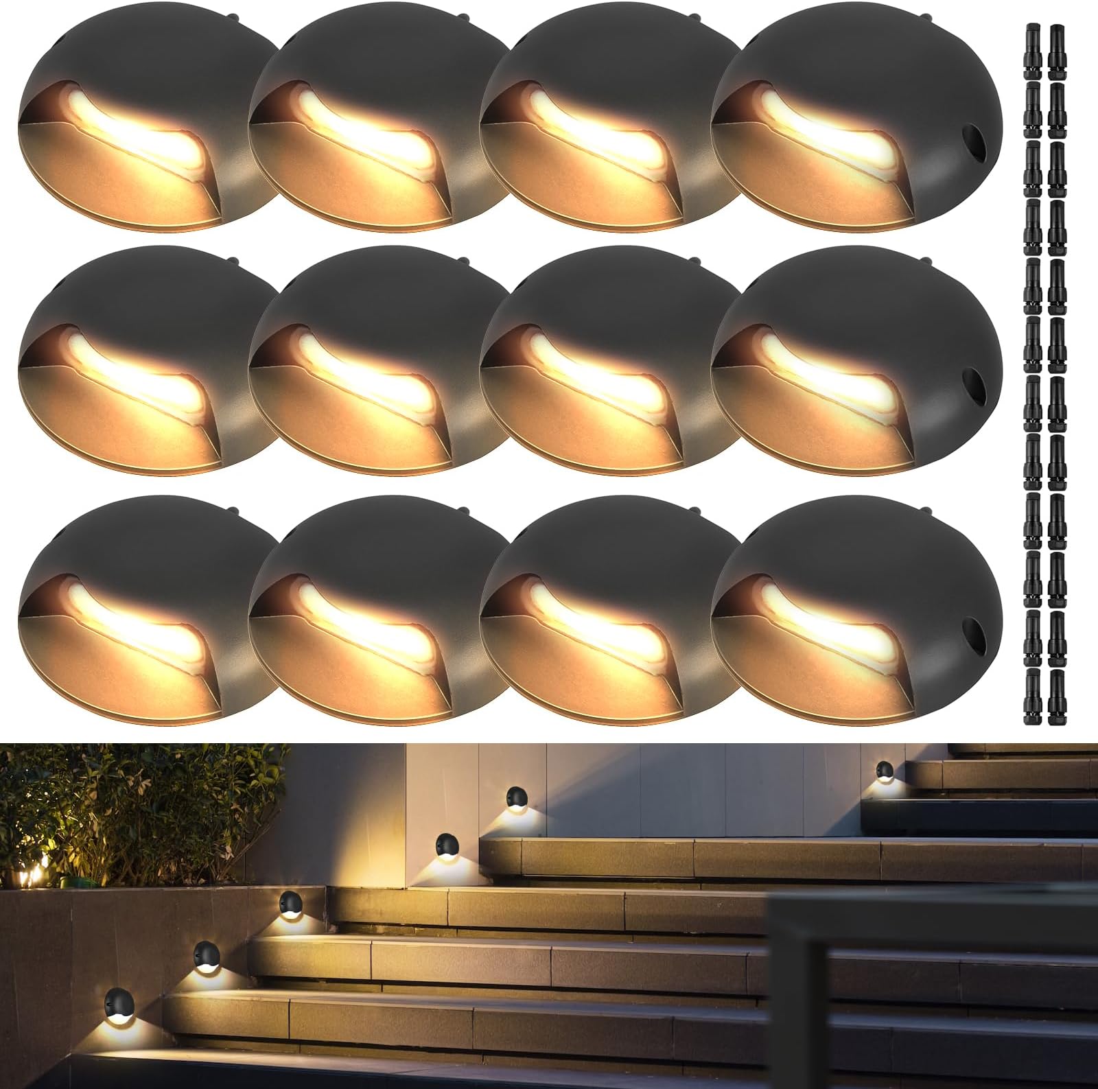 Recessed LED Deck Light Kits with Protecting Shell φ32mm,16Pack SMY ...