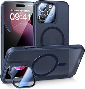 Amazon.com: Meifigno Window Mag Series Designed for iPhone 15 Pro Case, [Built-in Camera Stand ...