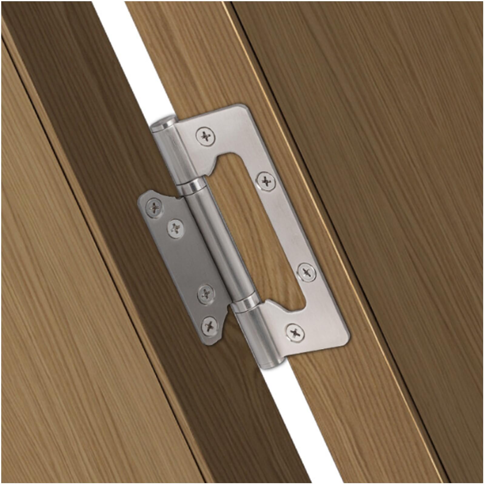 Li-TianFeng Non-Mortise Door Hinges - Easy to Install, 4" × 3"×2.5 ...