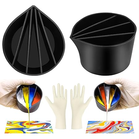 Amazon.com: Acrylic Pouring Strainers, Angela&Alex 5 PCS Flow Painting ...