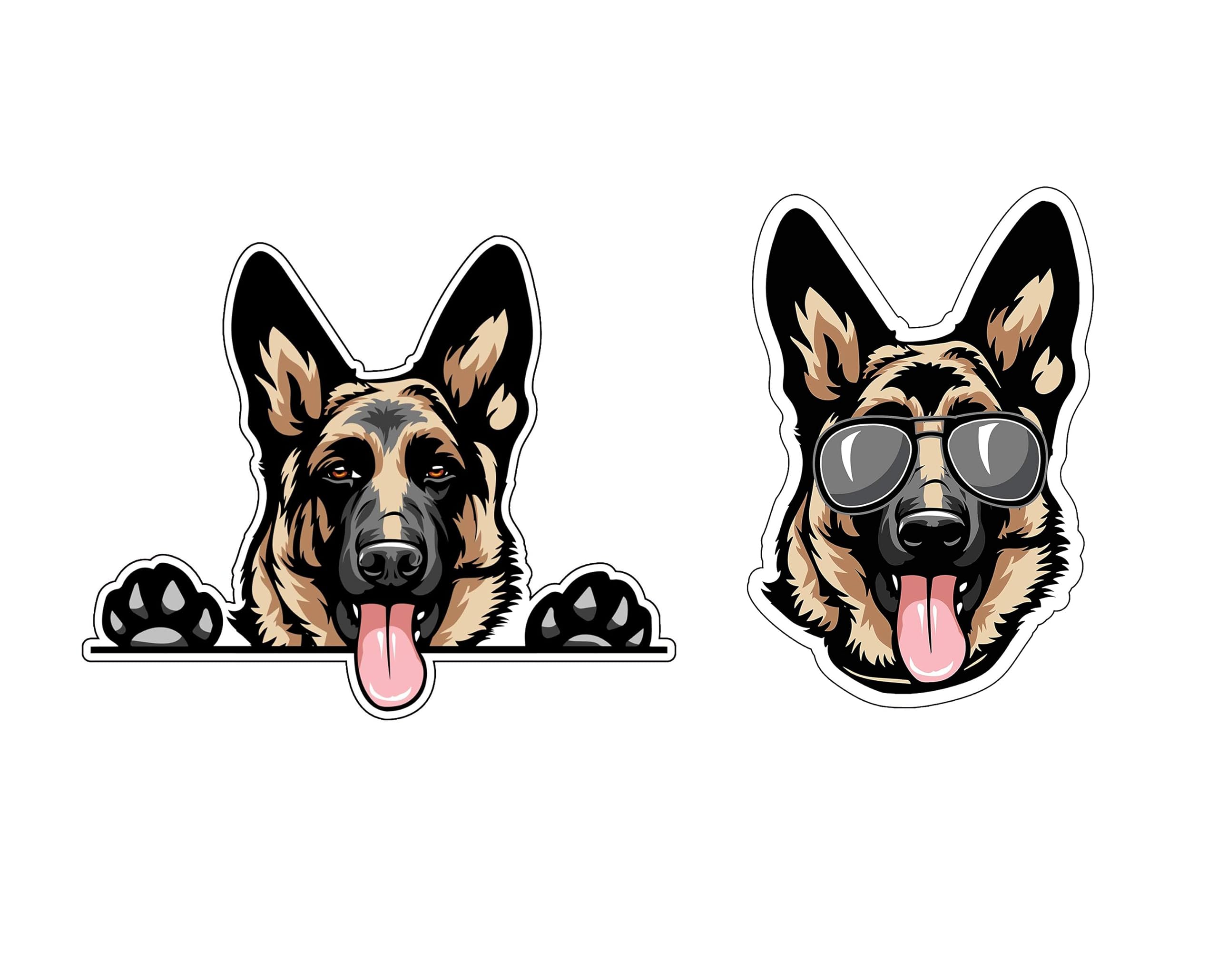 German Shepherd Head Decal