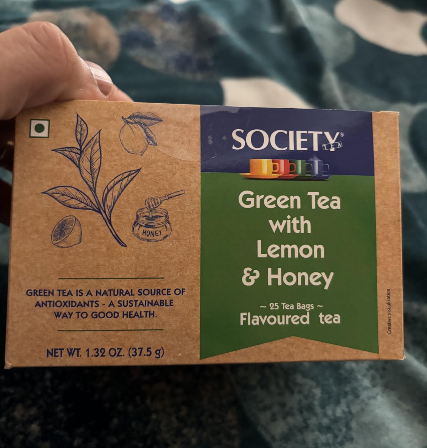 Society Green Tea with Lemon & Honey - 25 Tea Bags (37.5g) | All ...