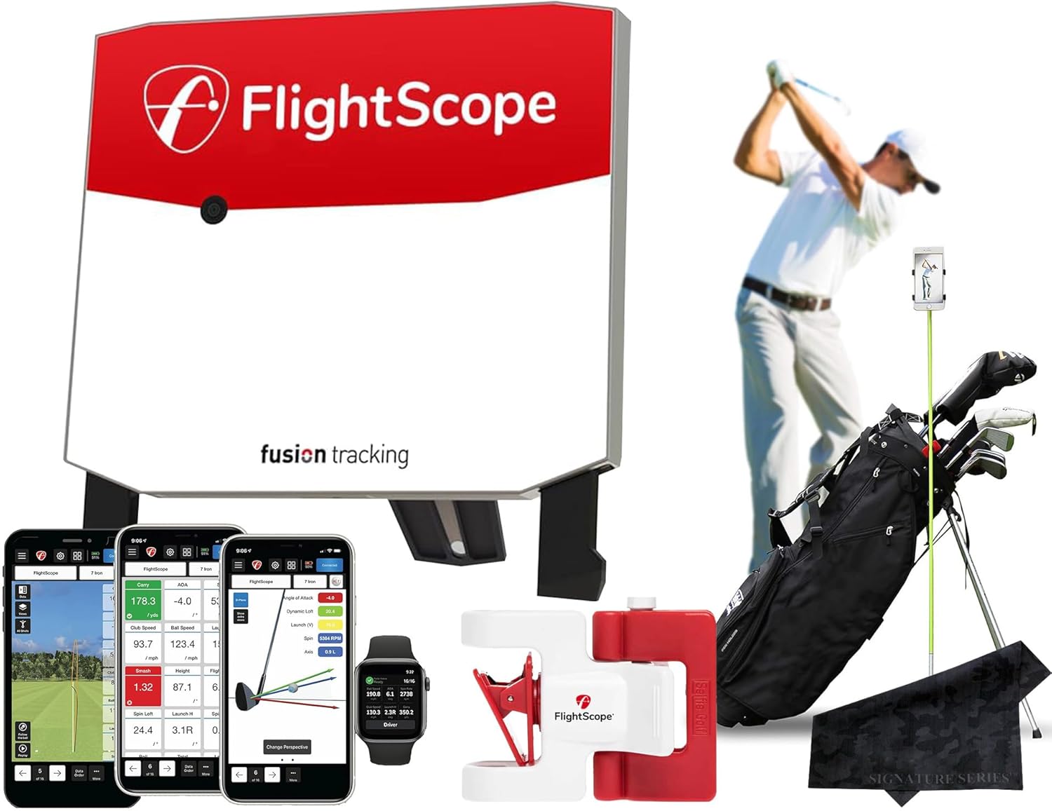 Amazon.com: FlightScope X3 GPS Golf Simulator with SelfieGolf Phone ...