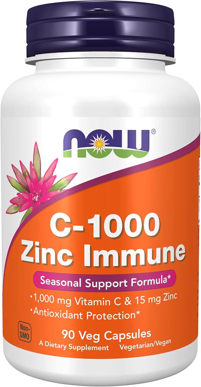 Amazon.com: NOW Supplements, C-1000 & Zinc Immune, Seasonal Support ...