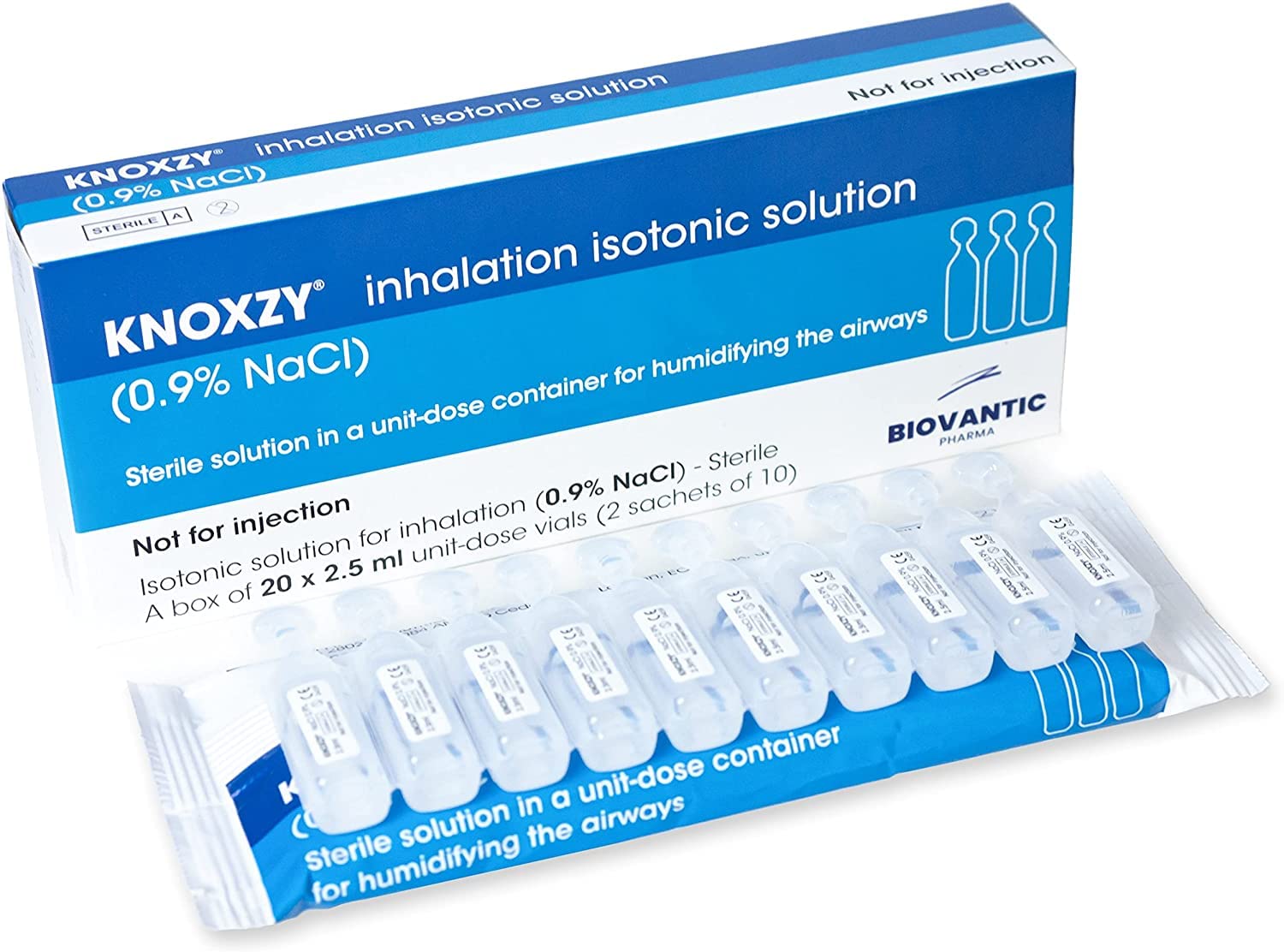 Buy KNOXZY Sterile Isotonic Saline Solution 0.9% - Sodium Chloride NaCl ...