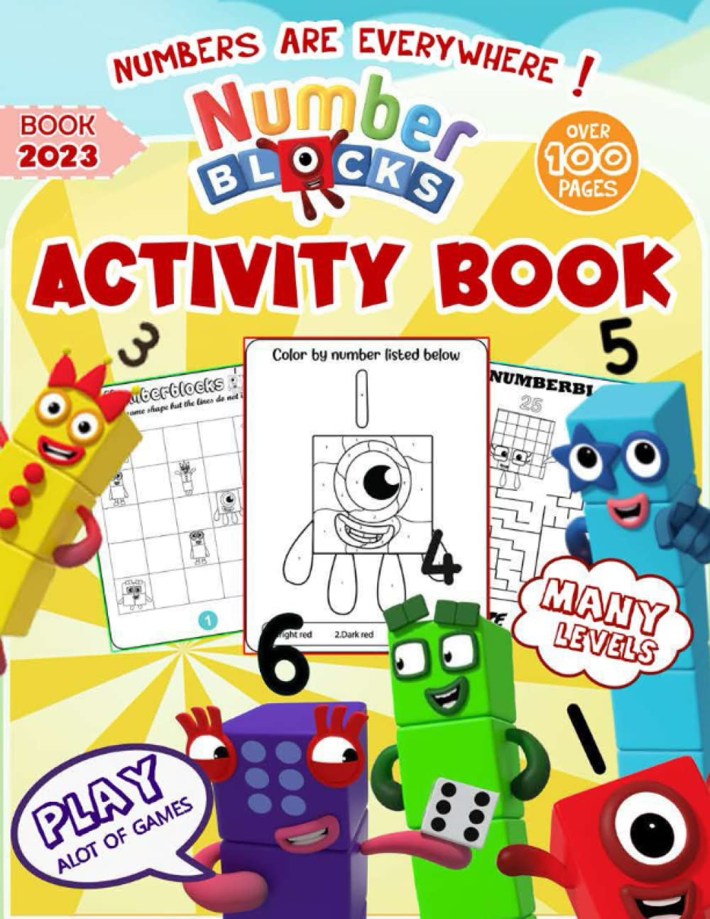 Number Blocks Activity Book: Unofficial Version 2023 – Kids Activity ...