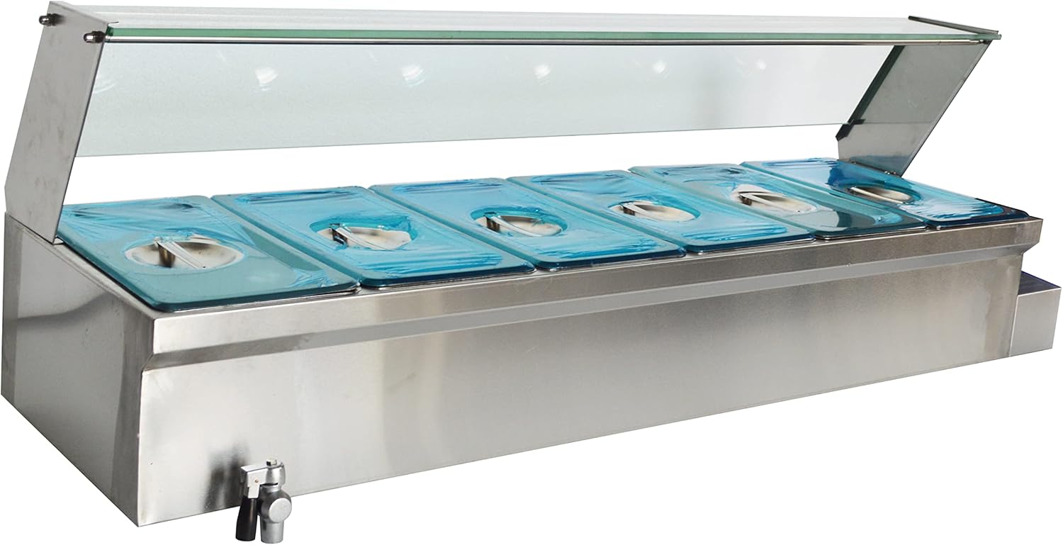 Amazon.com: INTSUPERMAI Commercial Food Warmer Countertop Bain Marie ...