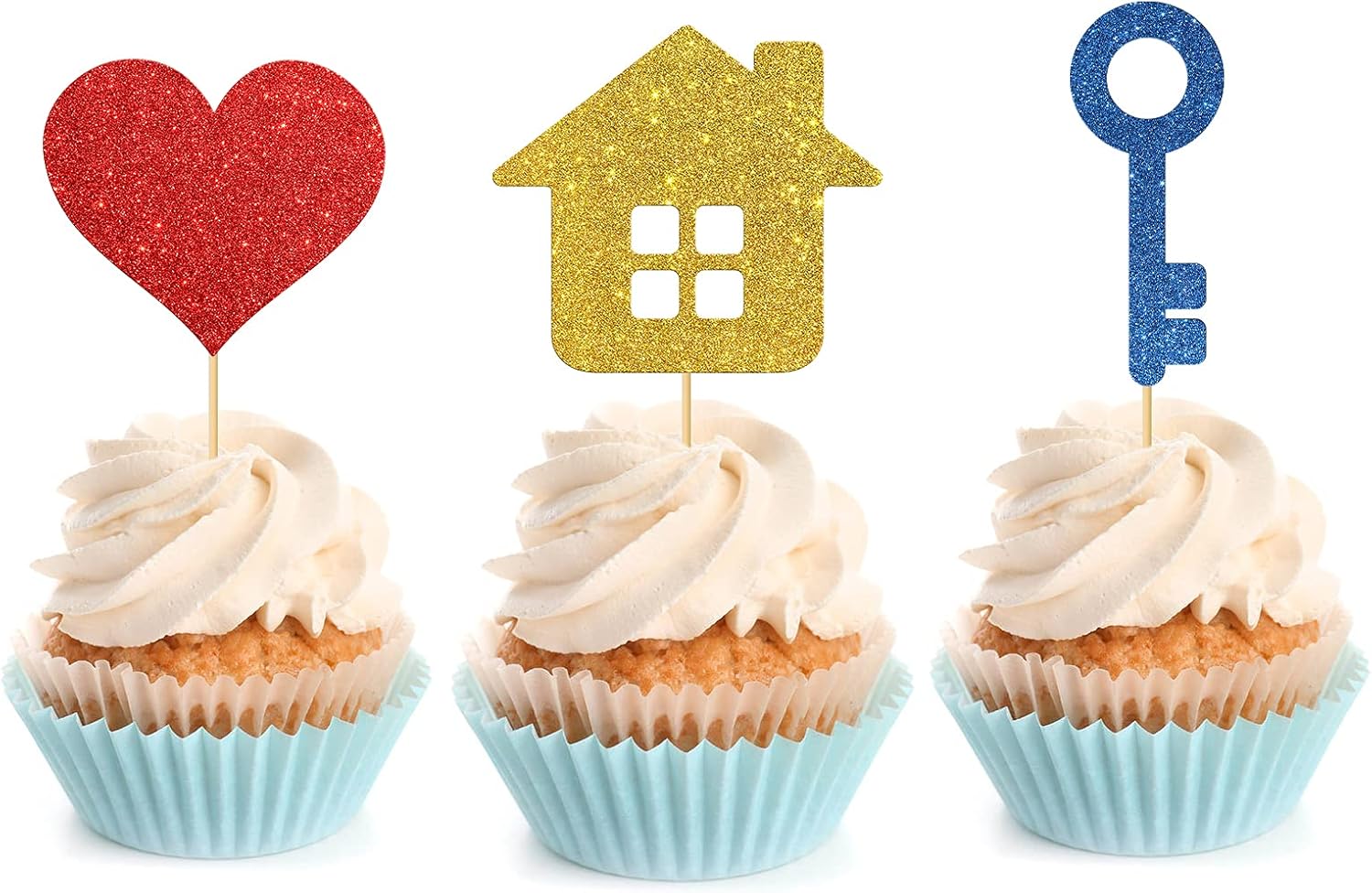 Amazon.com: MonMon & Craft 24 Pcs Welcome Home Cupcake Toppers/Welcome ...