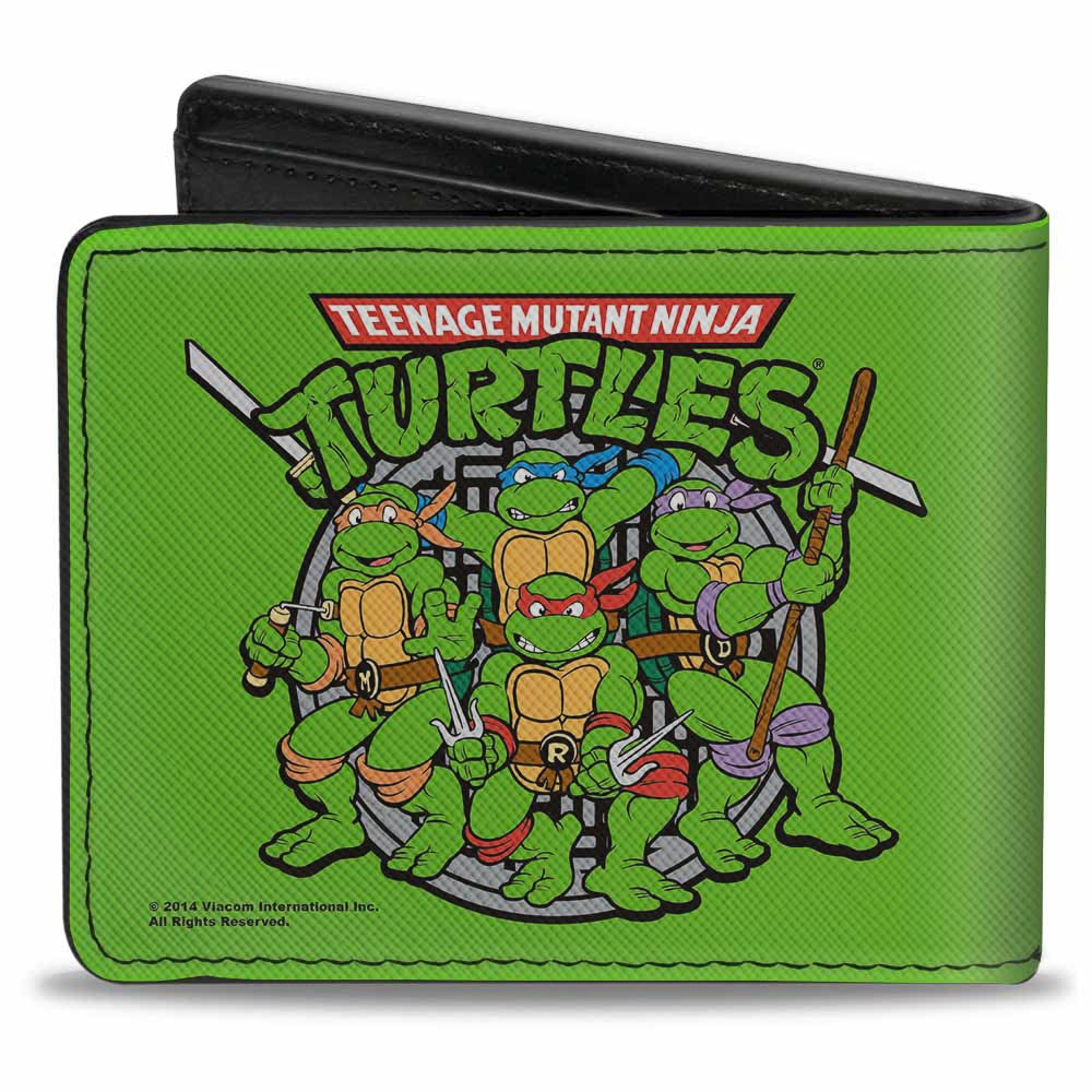 Snapklik.com : Nickelodeon Buckle-Down Pu Bifold Wallet-Classic TMNT ...