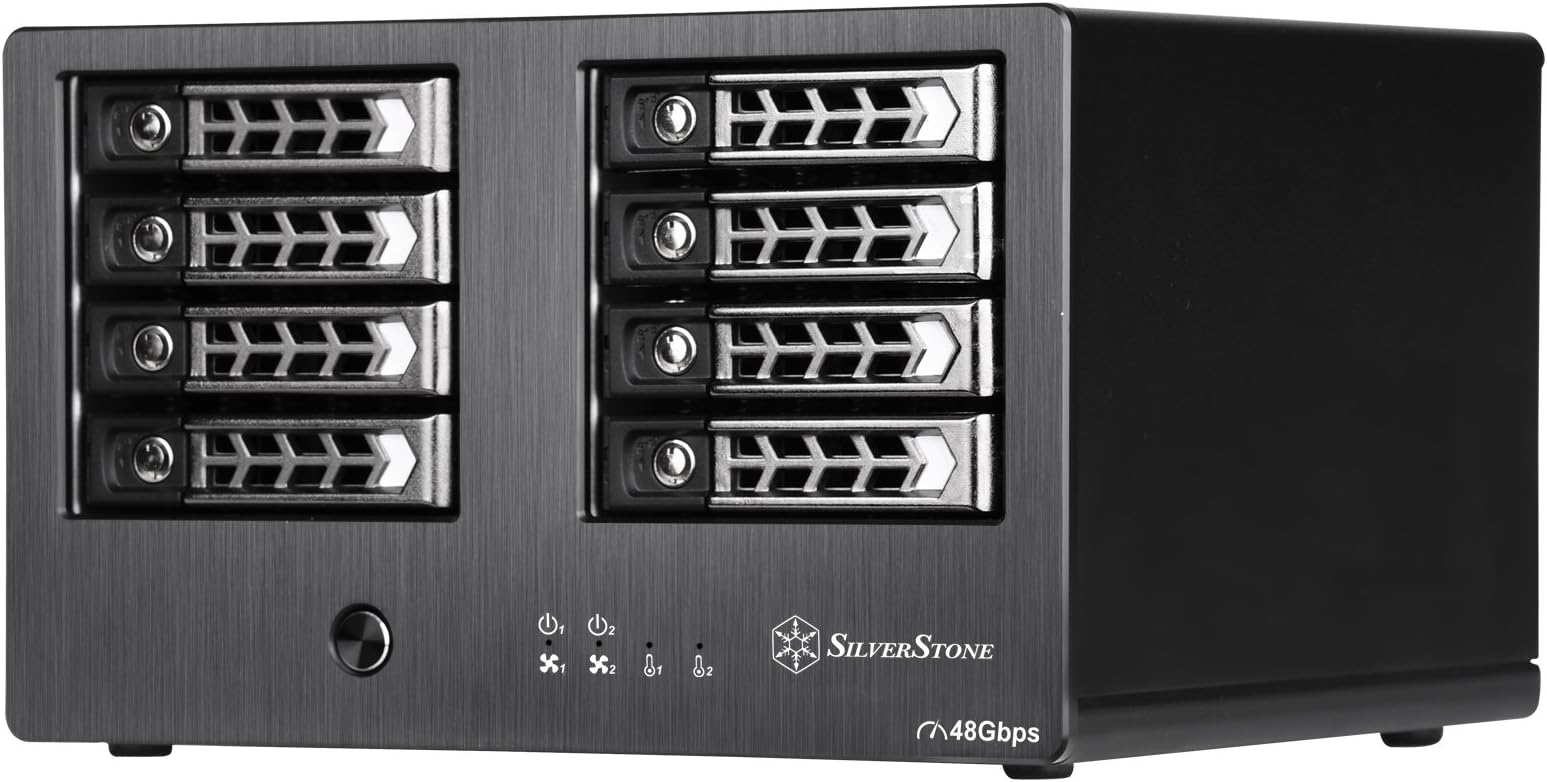Amazon.com: Silverstone Tek RL-TS821S 8 Bay 2.5" SAS/SATA Hard Drive ...