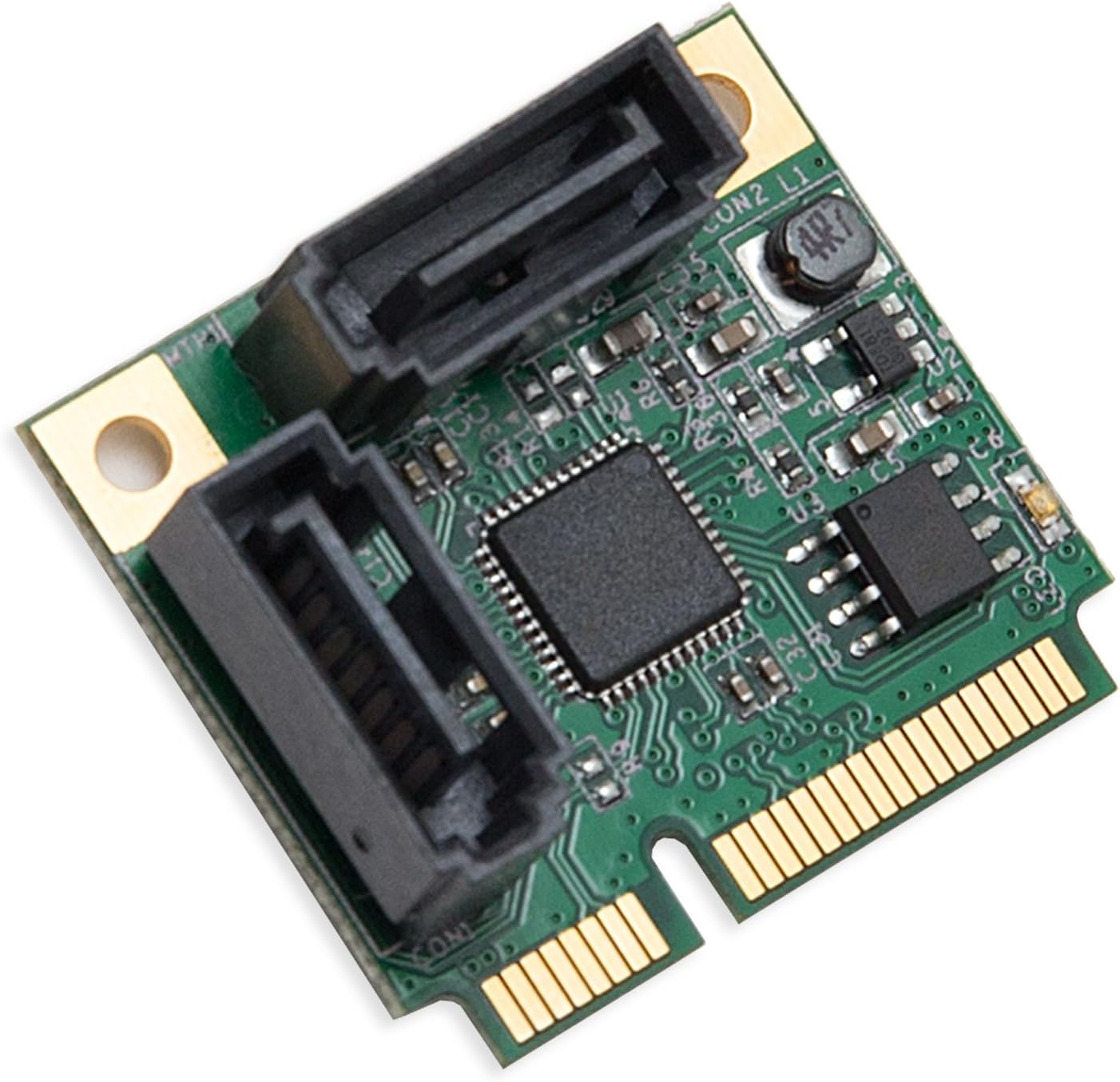 Amazon.com: MZHOU PCIE 2.0 X 1 to SATA 4 Port Adapter Card Marvell ...