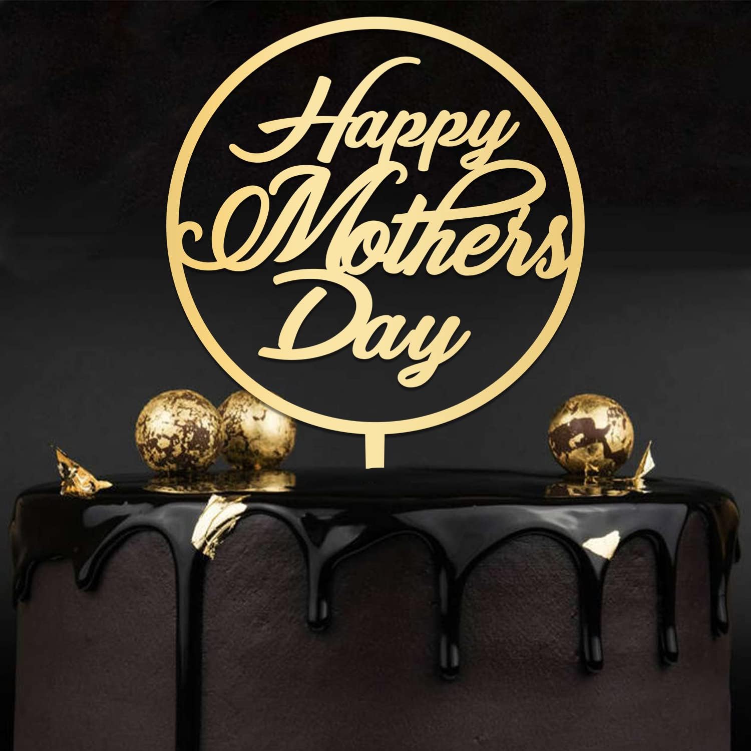 Amazon.com: Happy Mother's Day Cake Topper, Best Mom Ever Party ...