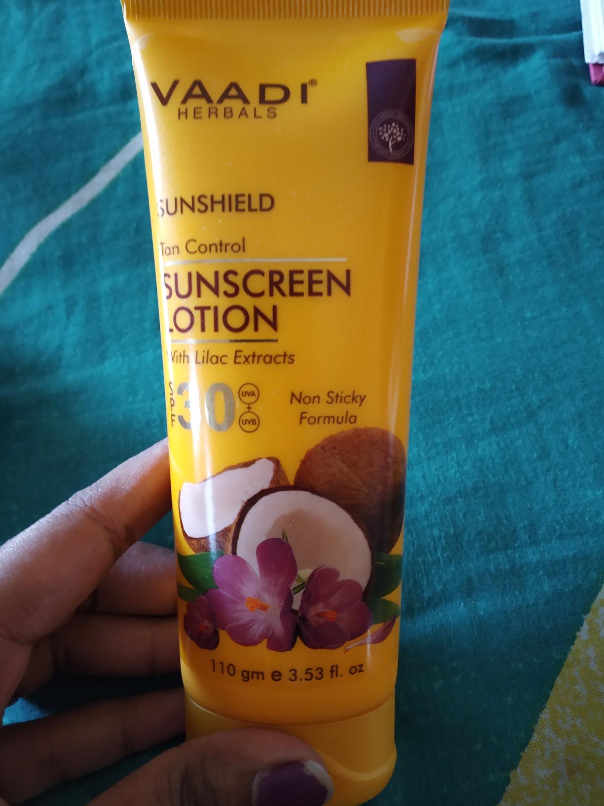 Buy Vaadi Herbals Sunscreen Lotion SPF-30, 110g Online at Low Prices in ...