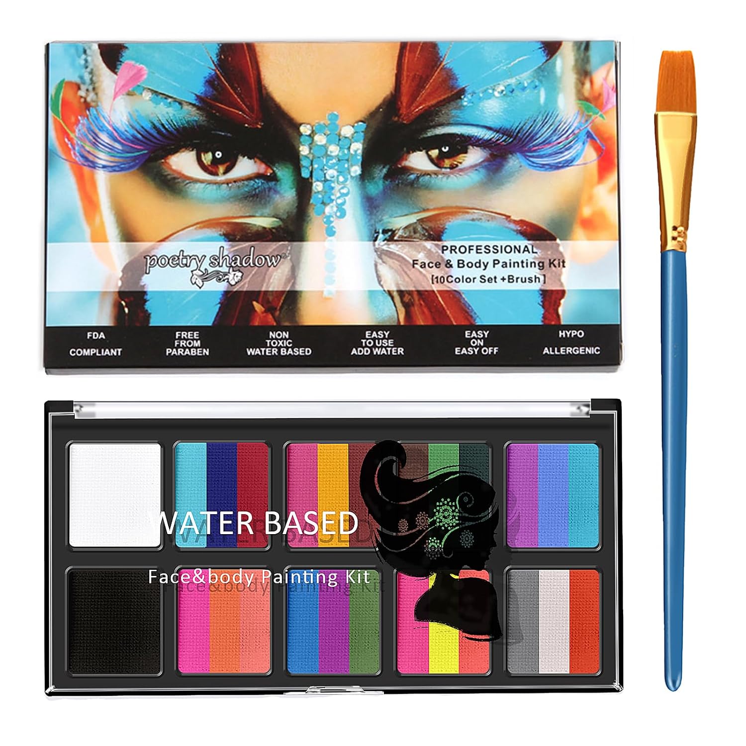 10 Colors Face Paint Body Painting Palette, Nepal | Ubuy
