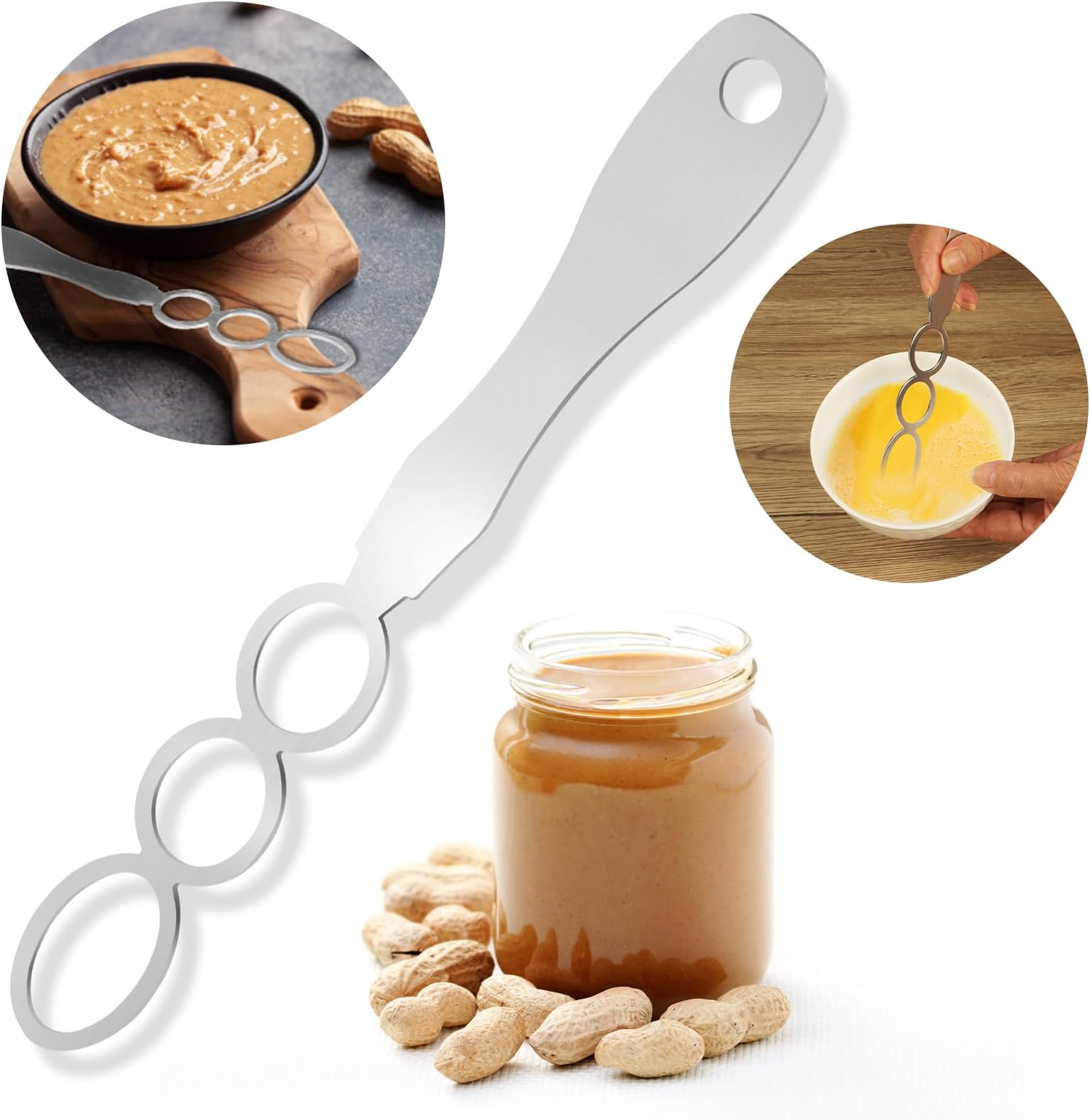Amazon.com: 2 Pieces Stainless Steel Peanut Butter Stirrer Tool for ...