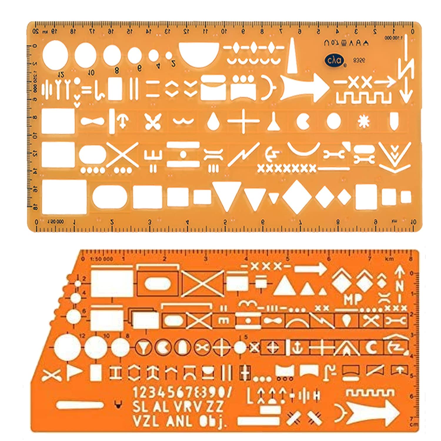 Standard Graph Template Stencil with Military Marking Symbols for NATO ...