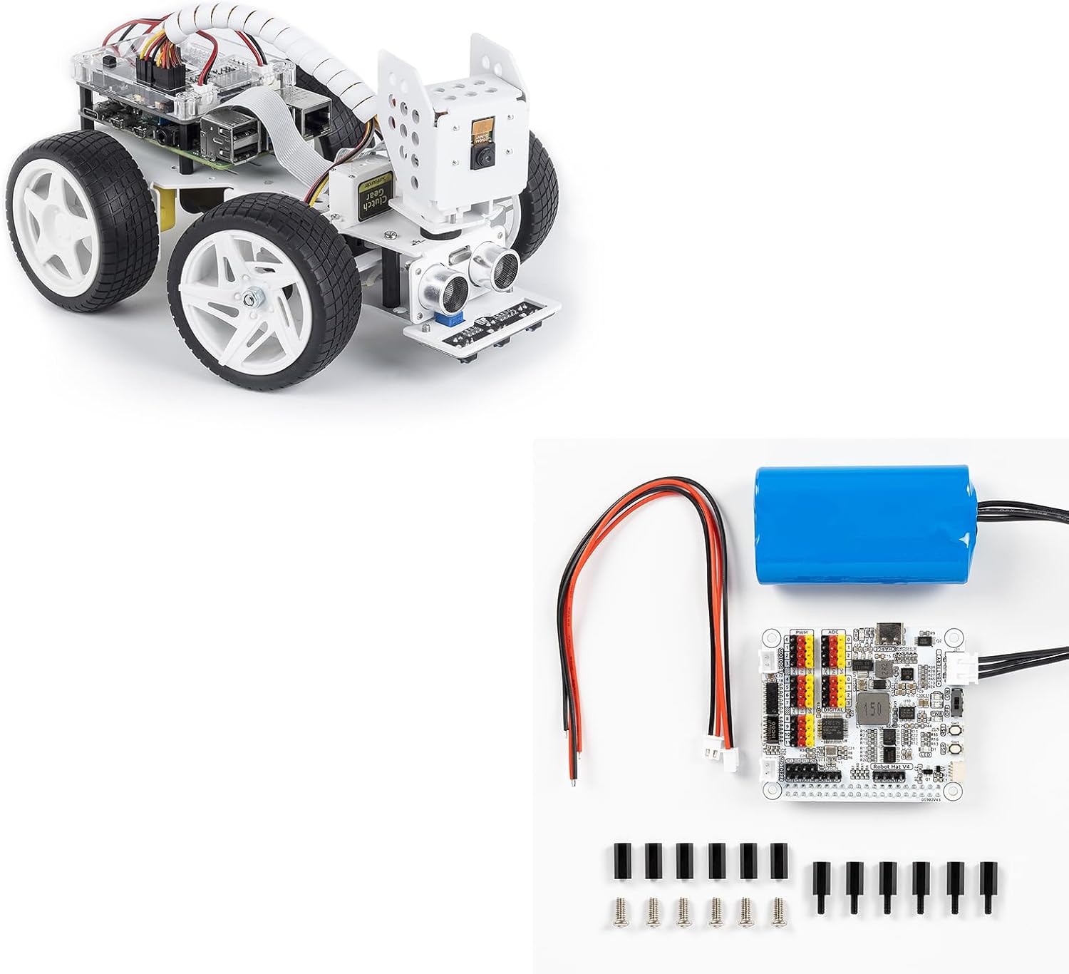 Amazon.com: SunFounder Smart Video Robot Car Kit for Raspberry Pi ...