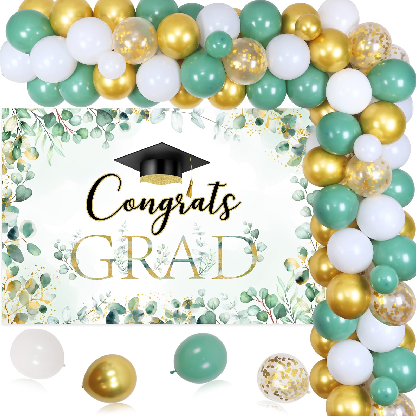 Ballon Gold Graduation Border Gold Balloons Border Vector Images (over