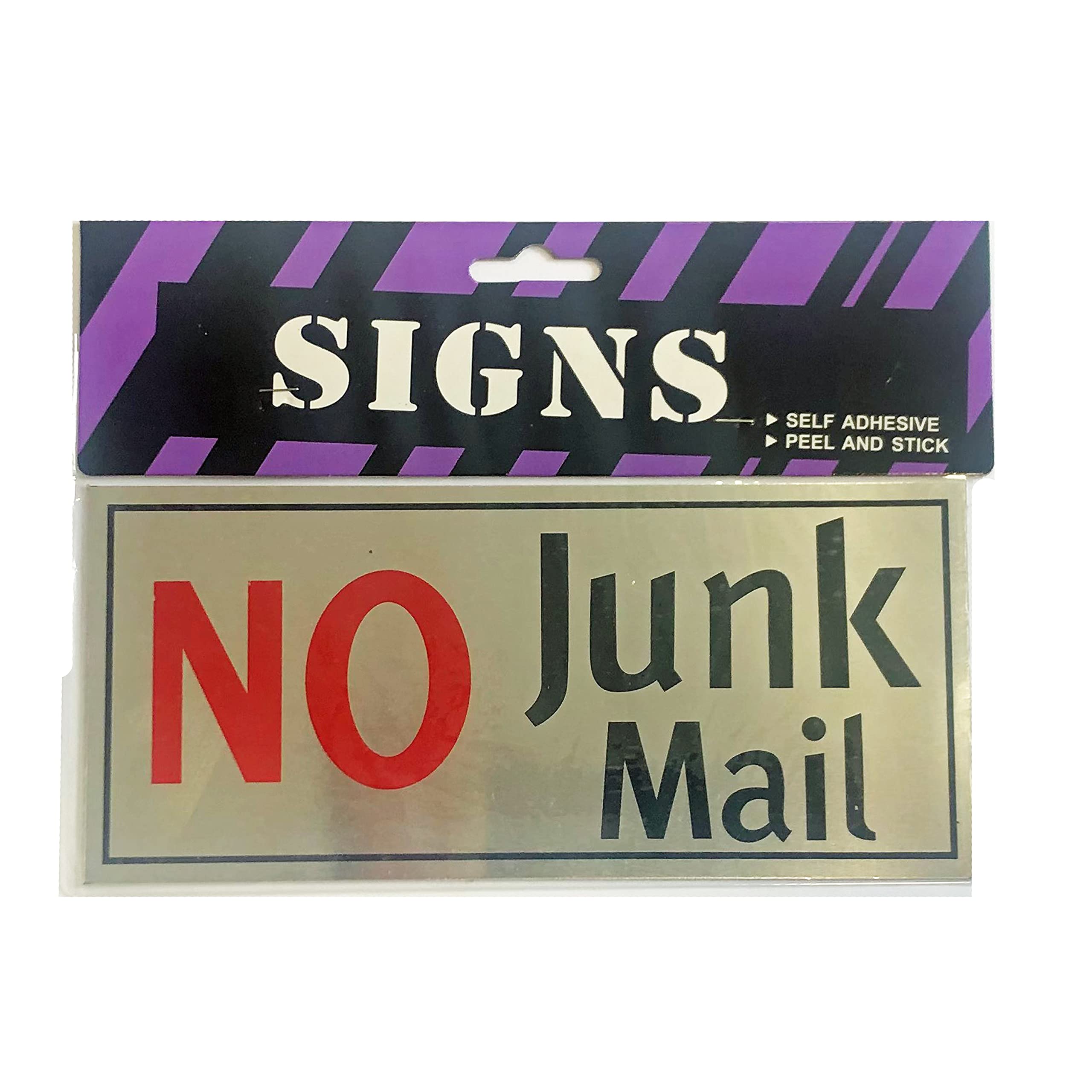 NO Junk Mail Plastic Card Sticker for Letter Box Mails with Self ...