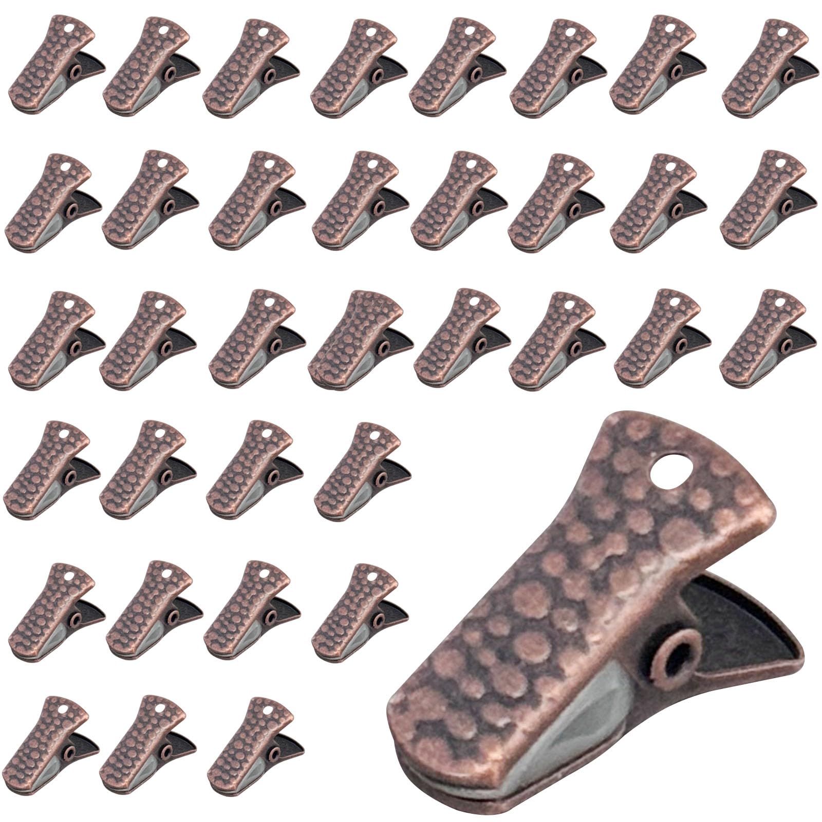 Snapklik.com : 35 Pack Mini Metal Alligator Clips For Crafts Non-Slip ...