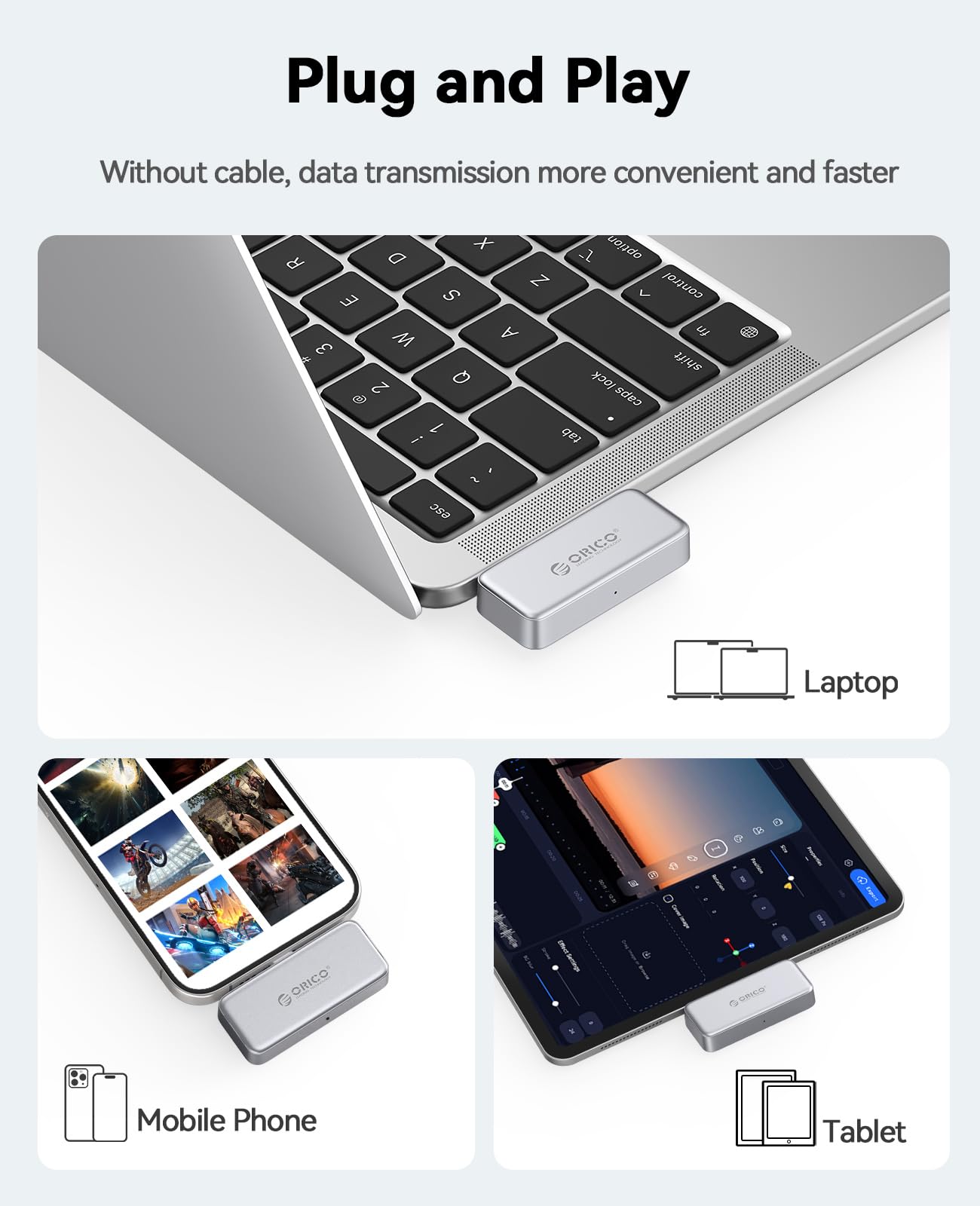 ORICO FlashPod 2TB Alumin...B0DRVHJRT6 | Encarguelo.com.ve
