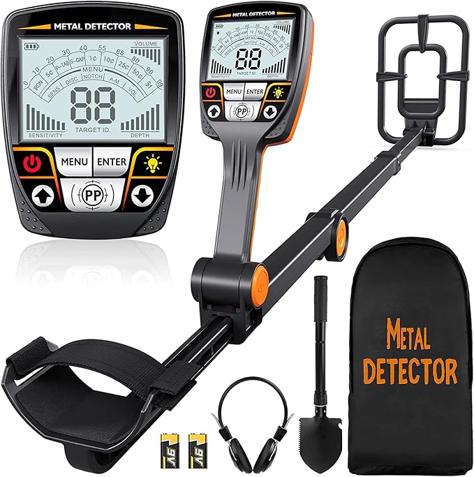 Amazon.com : Foldable Metal Detector, Professional Waterproof Gold ...