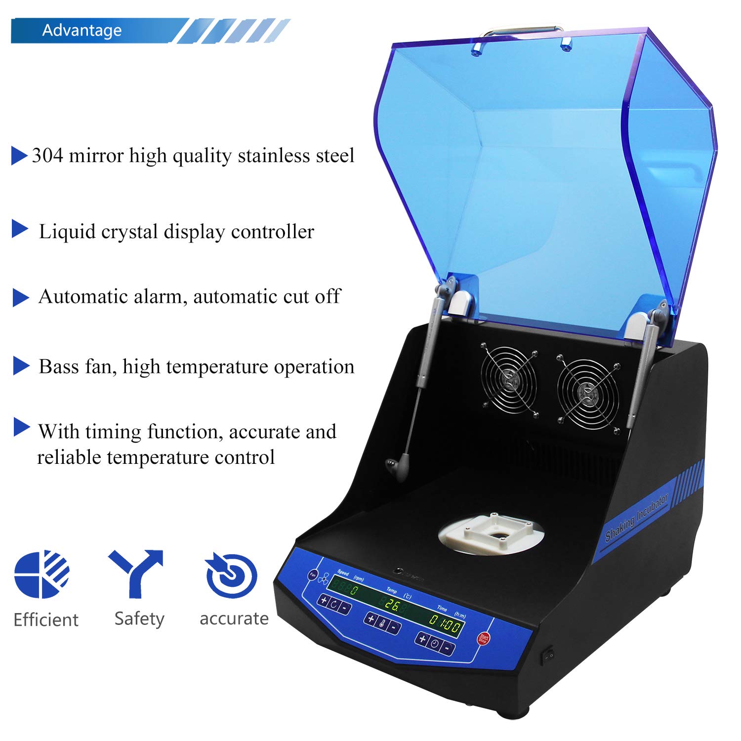 NEWTRY 2 In 1 Lab Incubator Shaker Digital Orbital Shaker Lab Shaking