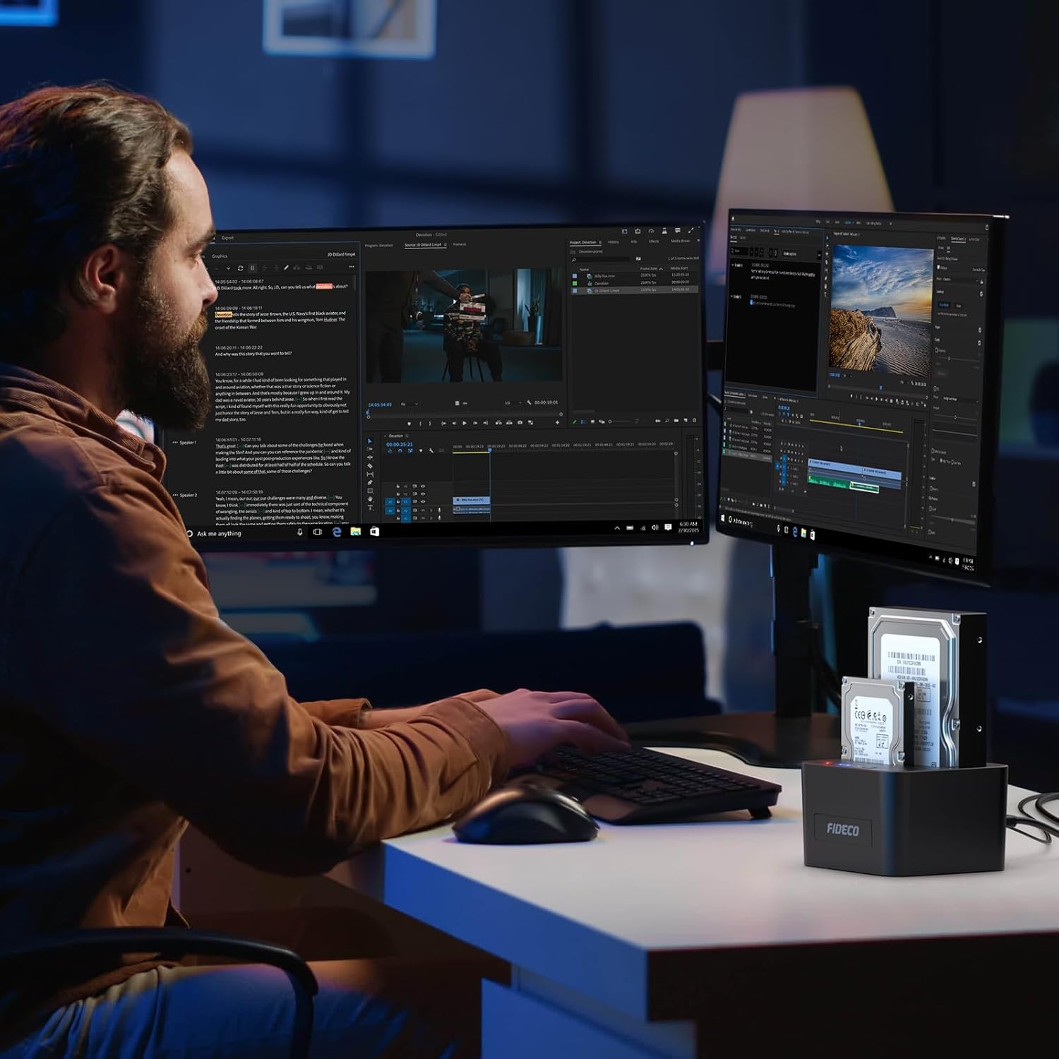 FIDECO Dual Bay USB 3.0 SATA HDD Docking Station Nepal | Ubuy