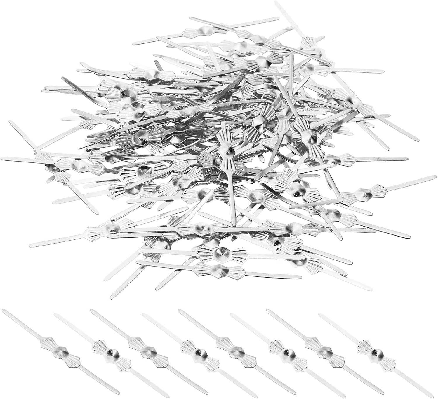 PATIKIL 40mm/1.57" Chandelier Bowtie Clips, 300Pcs Copper Chandelier ...