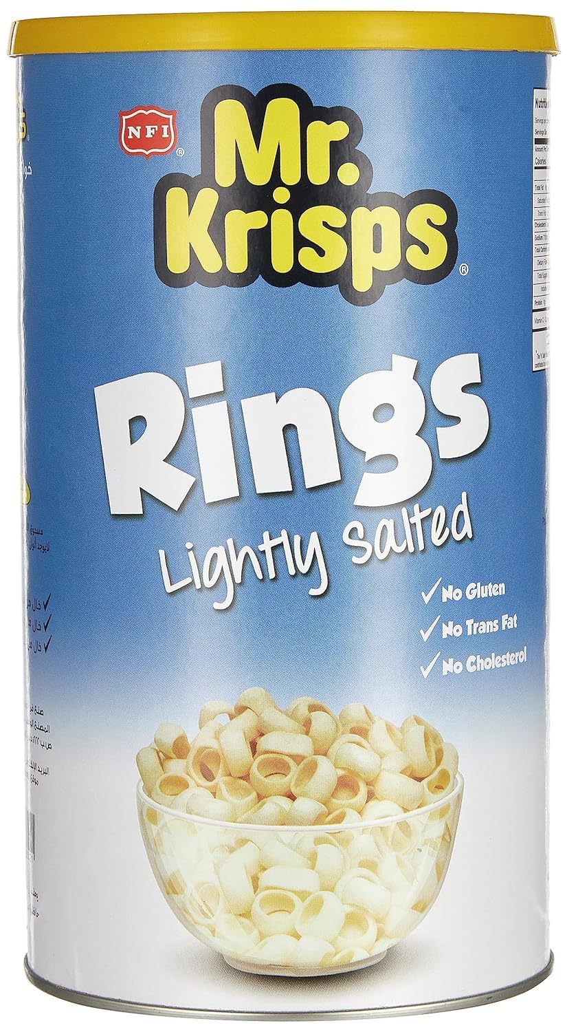 Mr.Krisps Rings Lightly Salted Flavour Can 65 gm : Amazon.in: Grocery ...