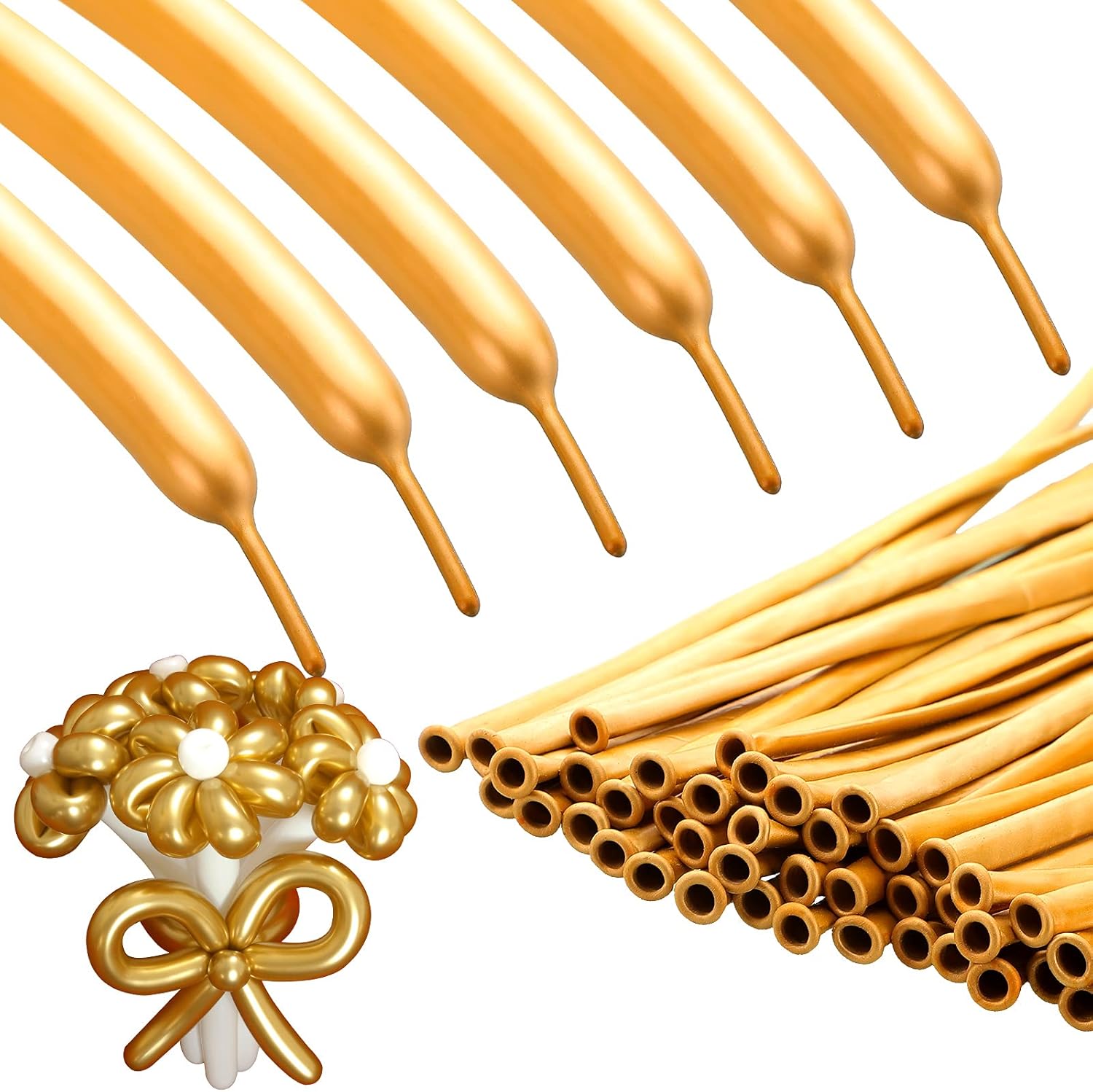 Amazon.com: Skylety 50 Pieces Long Balloons 260 Twisting Animal ...