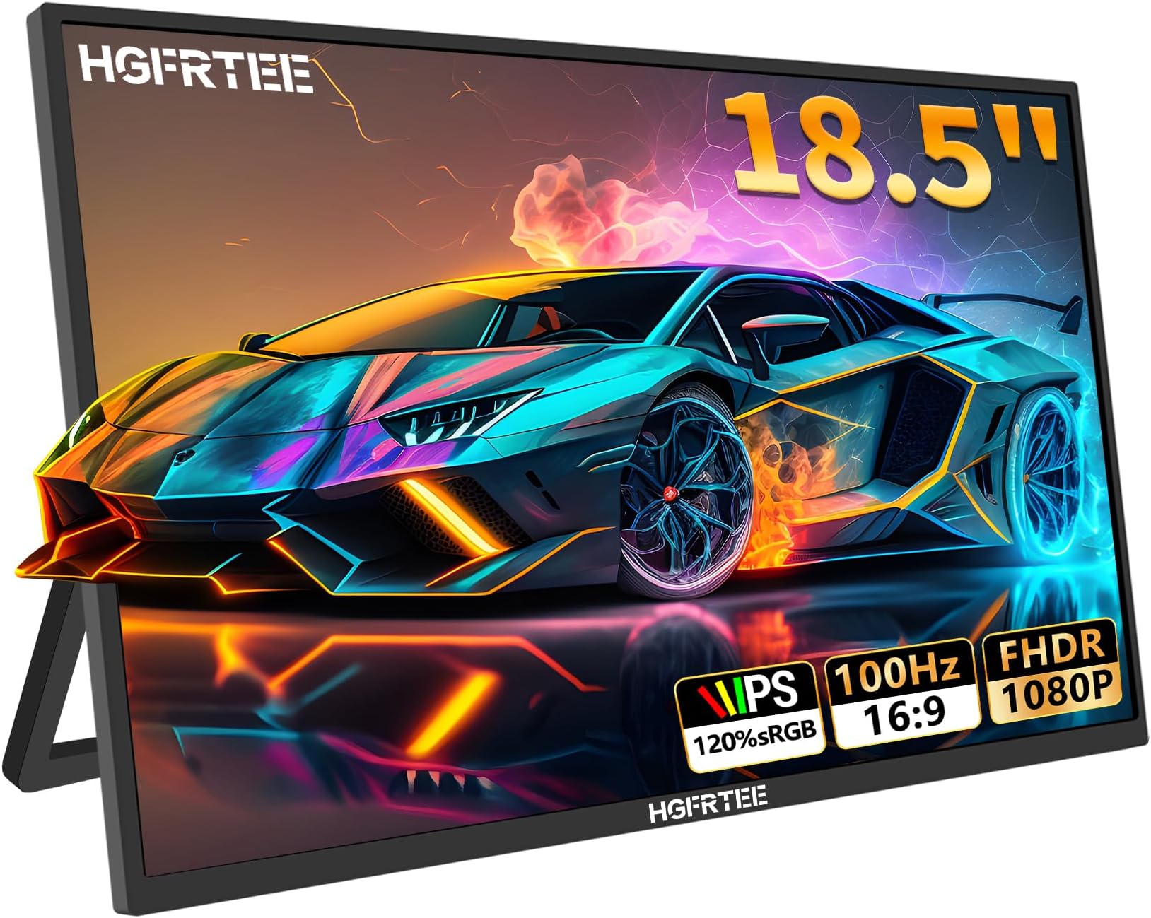HGFRTEE Portable Monitor 18.5 inch,1080P FHD Portable Monitor for ...