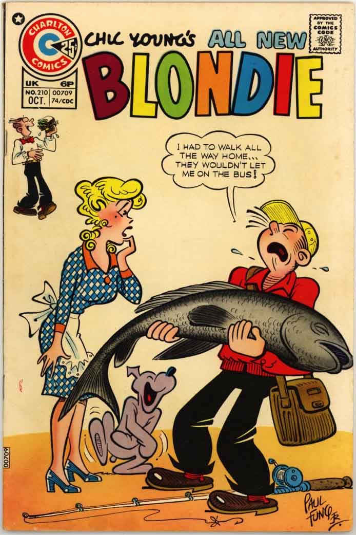Chic Young's Blondie (Charlton Comic #210) October 1974: Chic Young ...