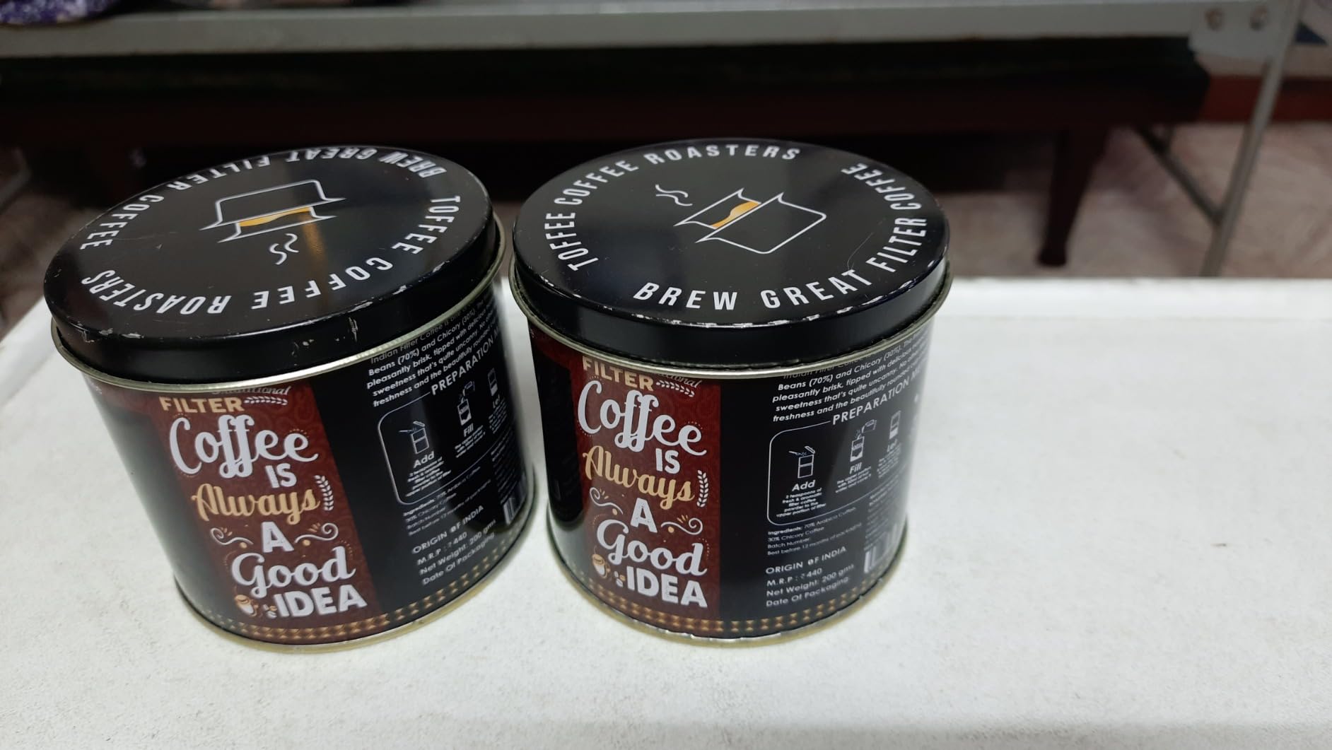 Toffee Coffee Roasters | Pack of 1 (200g) South Indian Filter Coffee ...